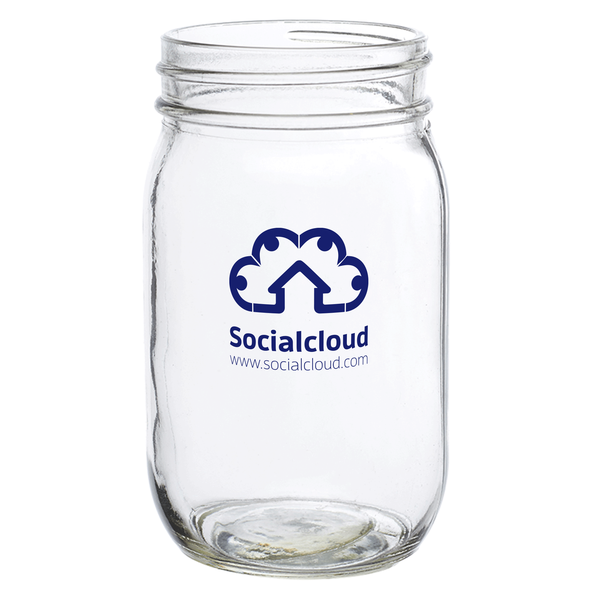 Custom 16 oz. Blythe Mason Jar Glass | Pens.com