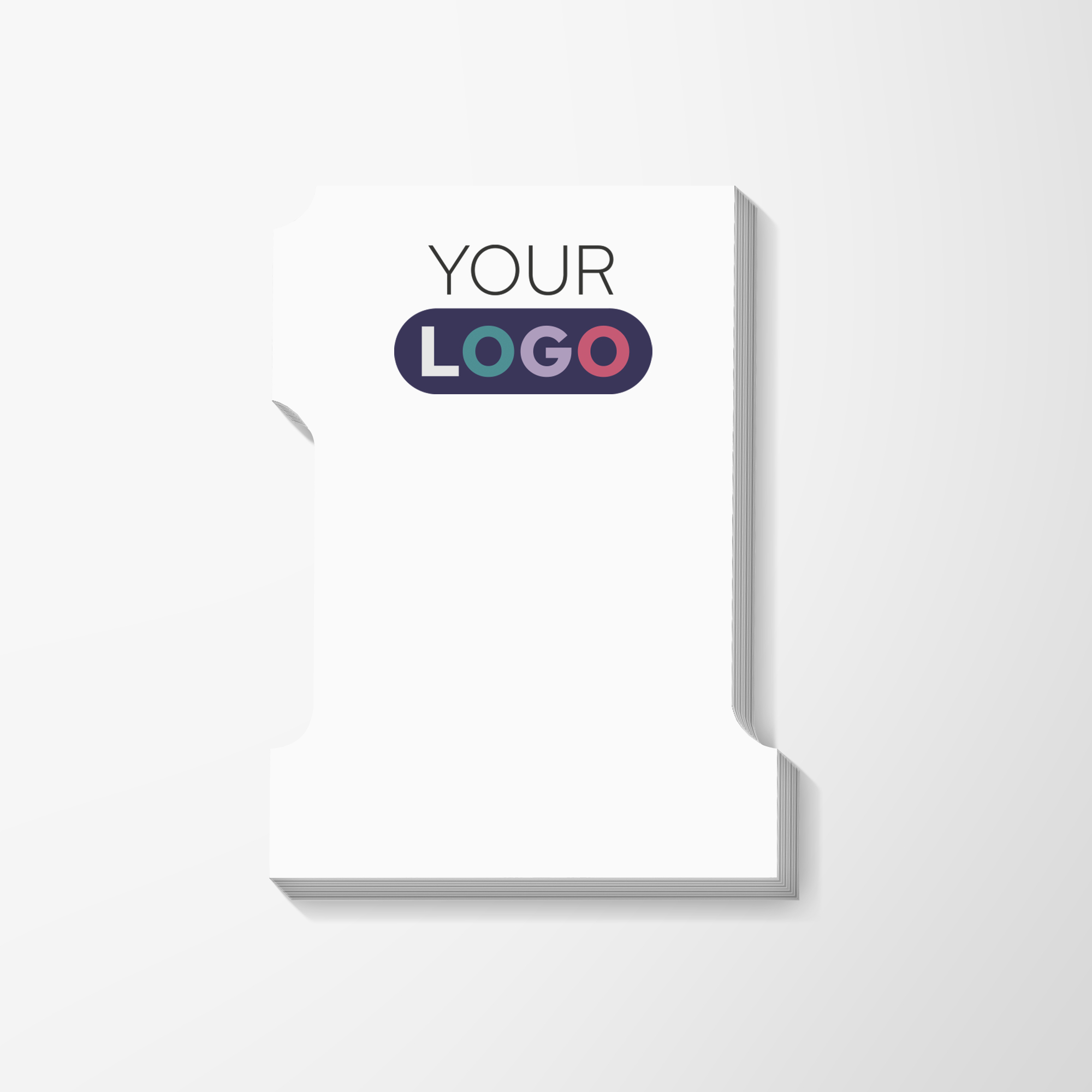 Custom Souvenir® 4'' x 3'' Die Cut Sticky Note™, 25 sheet | Pens.com