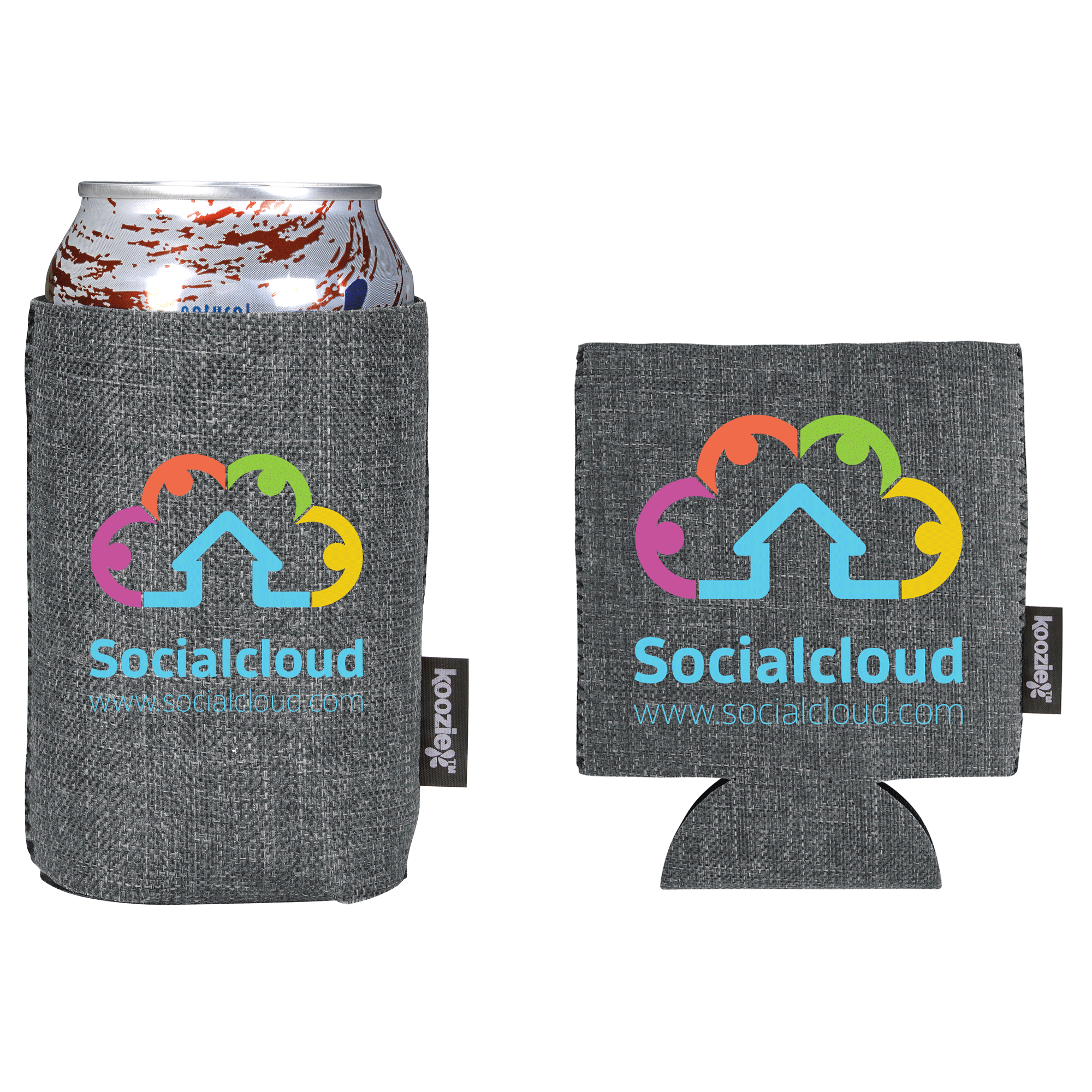 Custom Full Color Koozie® Two-Tone Collapsible Can Cooler | Pens.com