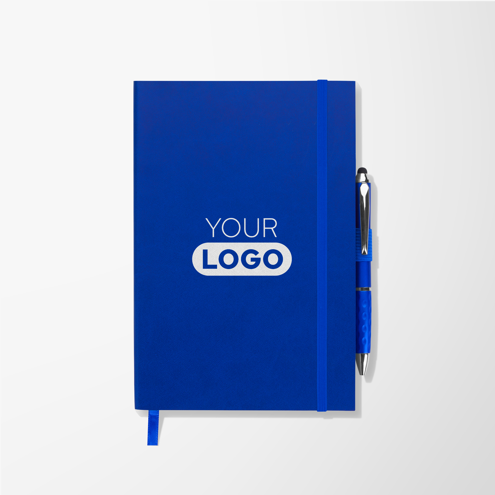 Custom 8.25"x 5.5" Color Edge Journal & Metallic Pen Set | Pens.com