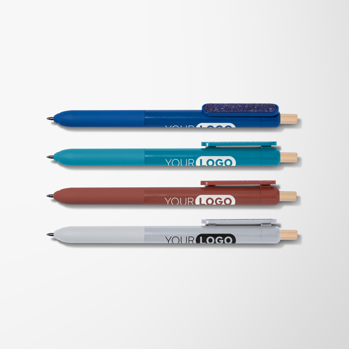 Stylo recyclé Austen avec sticker sensoriel anti-stress Publicitaire ...