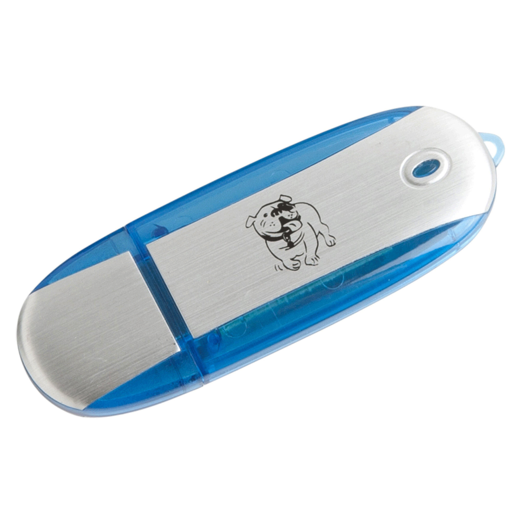 Custom Oval USB Flash Drive with Key Chain - 16GB | Pens.com