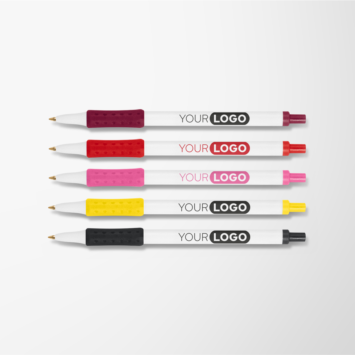 Promotional BIC® Clic Stic Pen with Rubber Grip | Pens.com