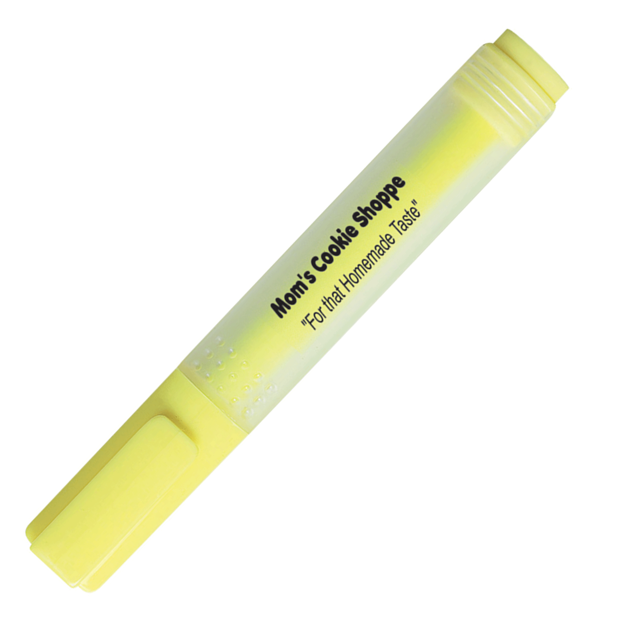 Custom Rectangular Yellow Highlighter - Chisel Tip | Pens.com