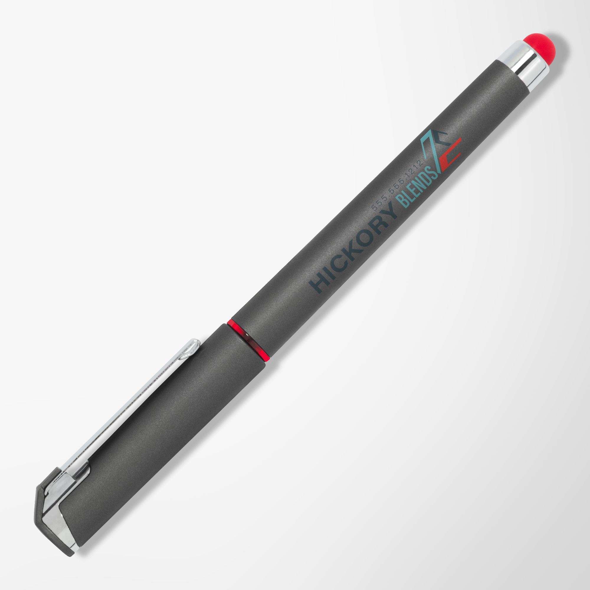 Promotional Full Color Soft Touch Accent Gel Stylus Pen | Pens.com