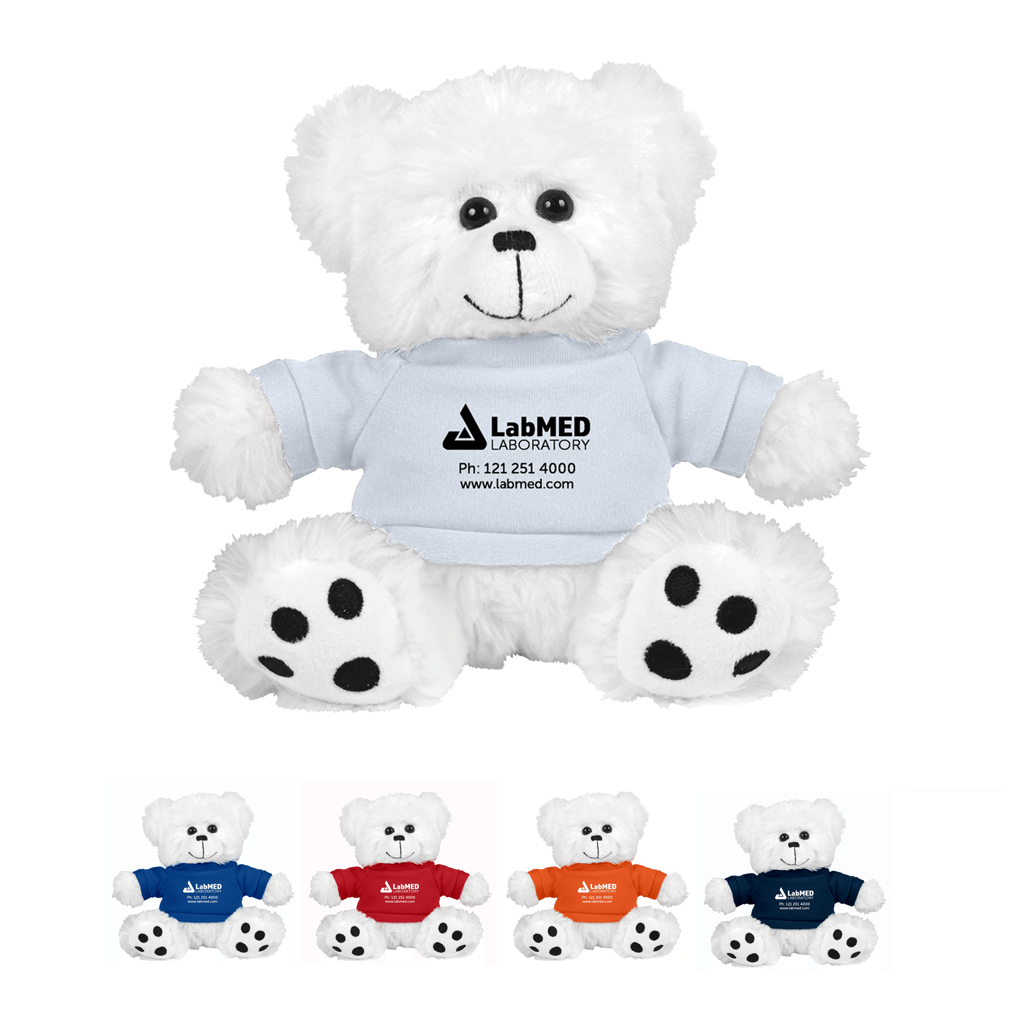 Custom 6'' Plush Big Paw Bear with Shirt | Pens.com