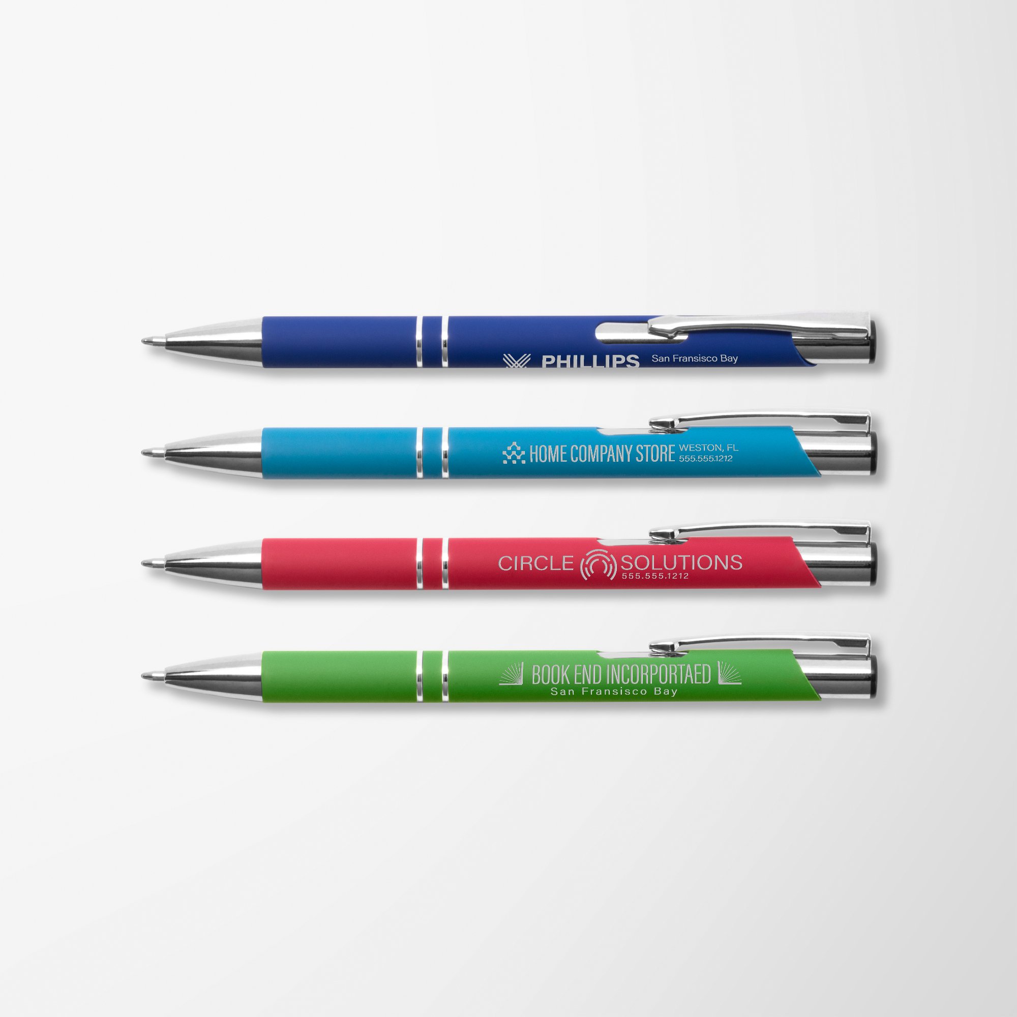 Custom Soft Touch Paragon Pen in Bright Colors - Medium | Pens.com