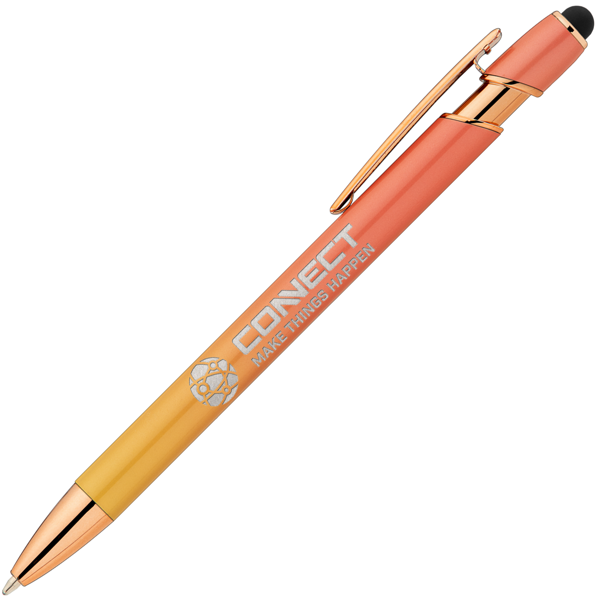 Stylo ombré Alpha avec finition or rose Publicitaire | National Pen