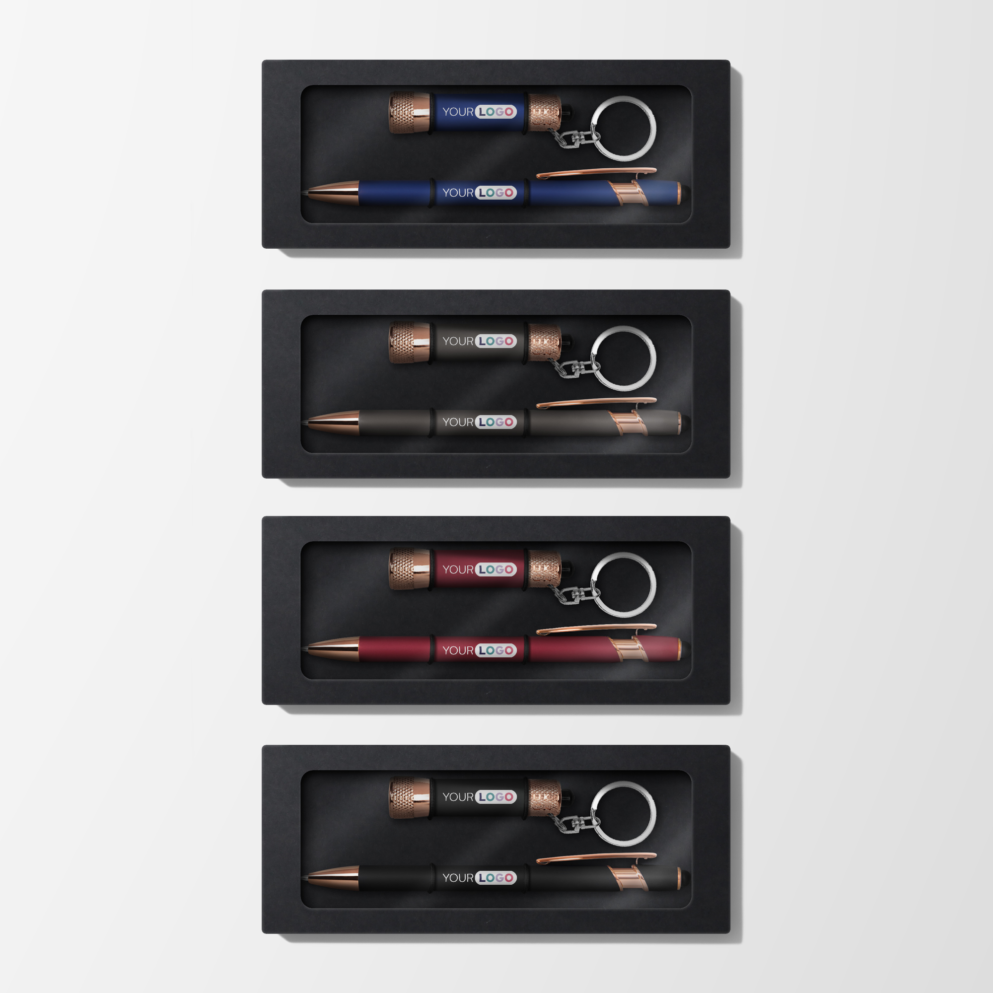 Custom Full Color Alpha Pen & Flashlight Gift Set | Pens.com