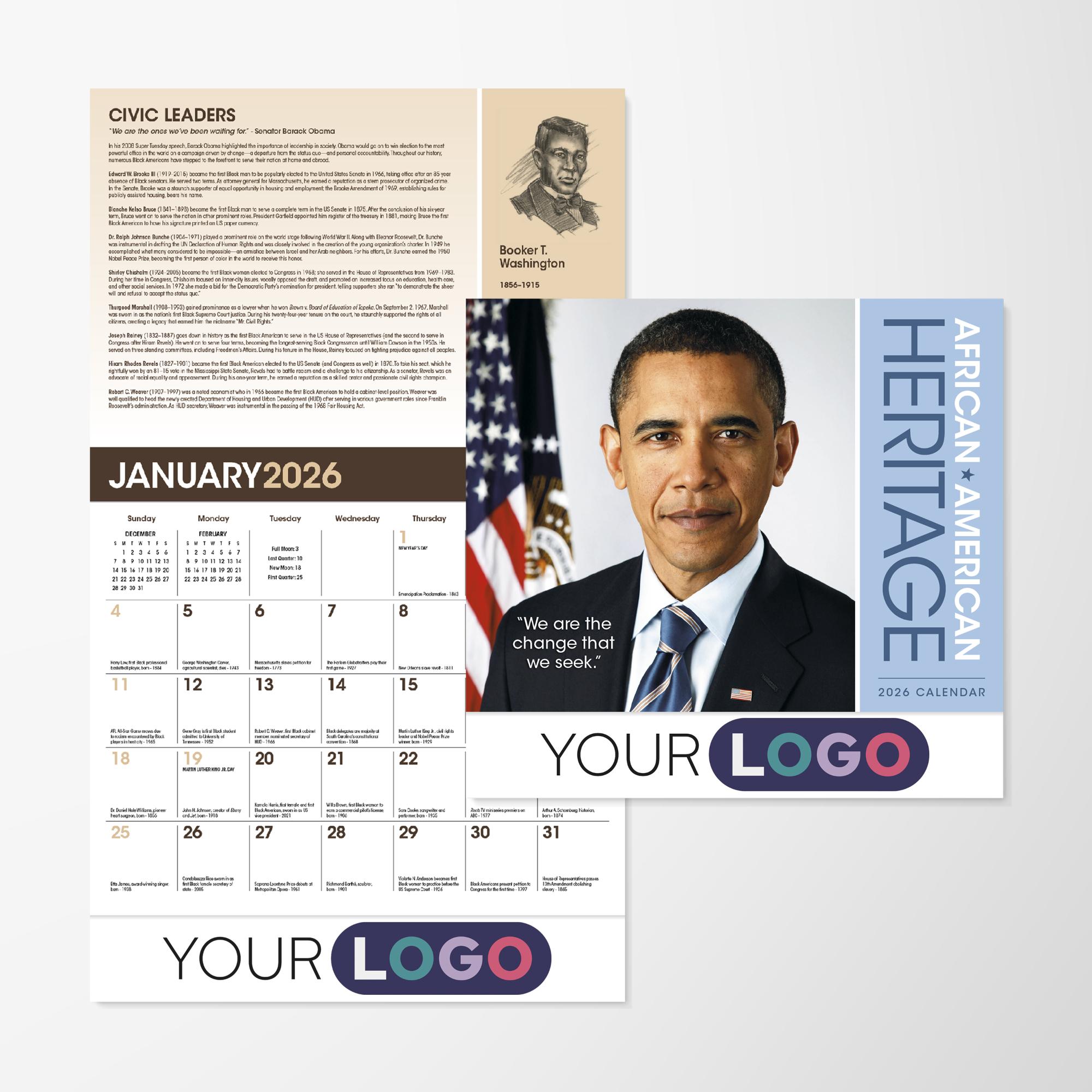 Custom Full Color Triumph® Barack Obama & African-American Heritage ...