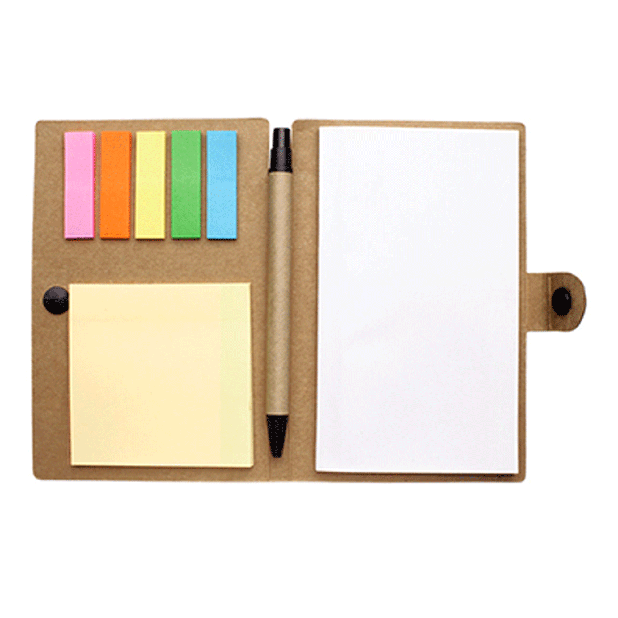 Custom Small Snap Notebook with Desk Essentials | Pens.com