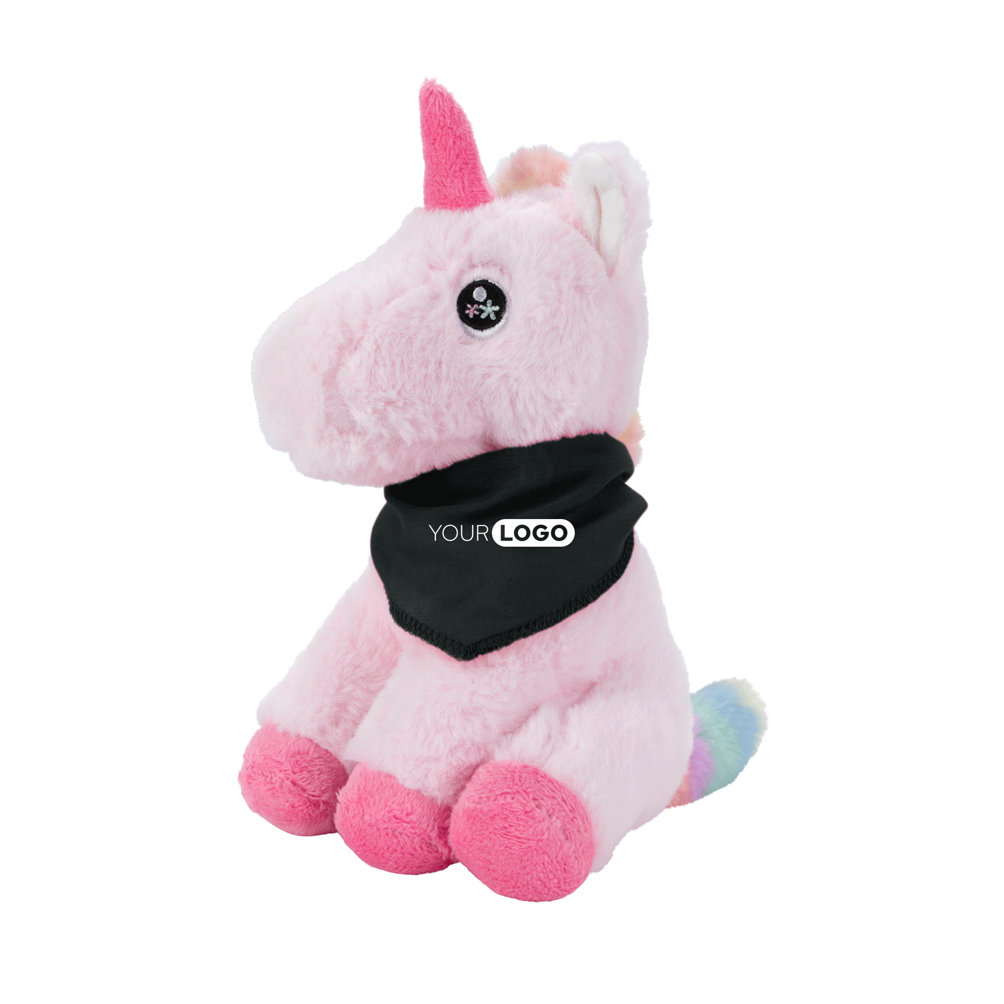Custom Aurora® 9" Recycled Whimsical Plush Pearl Unicorn | Pens.com CA