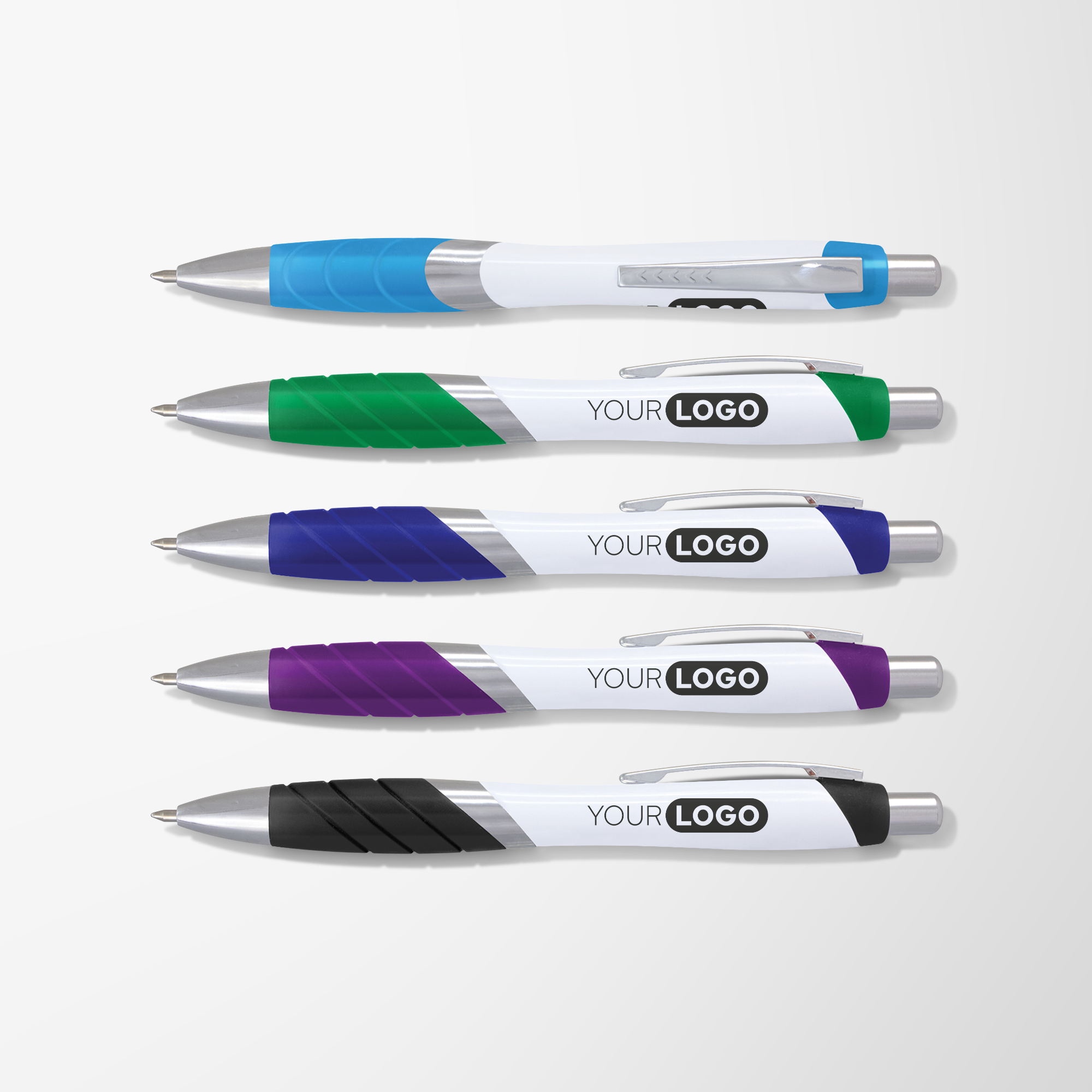Personalise Borg Pen with Coloured Trim with Text | Pens.com
