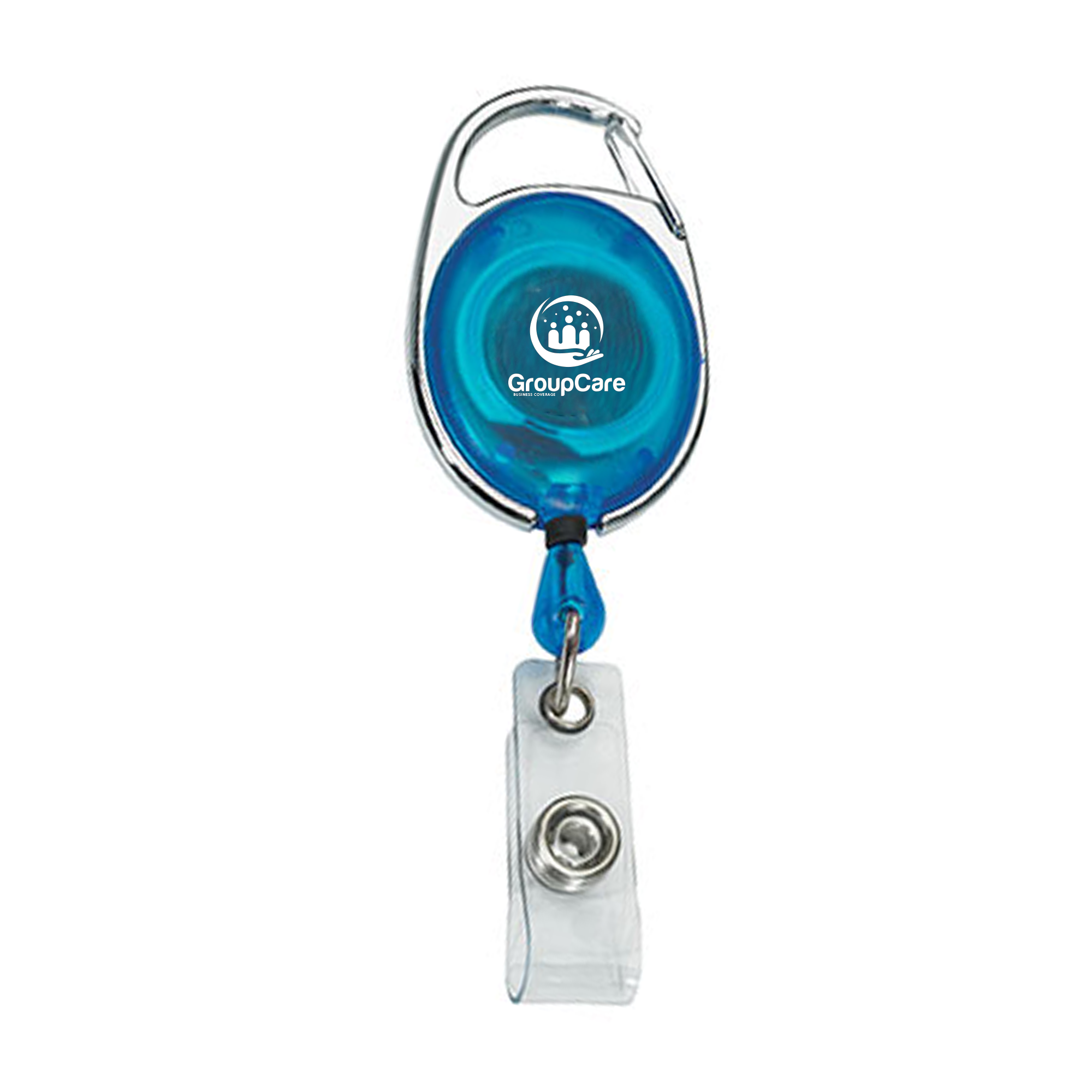 Custom Translucent Badge Reel with Silver Sport Clip | Pens.com