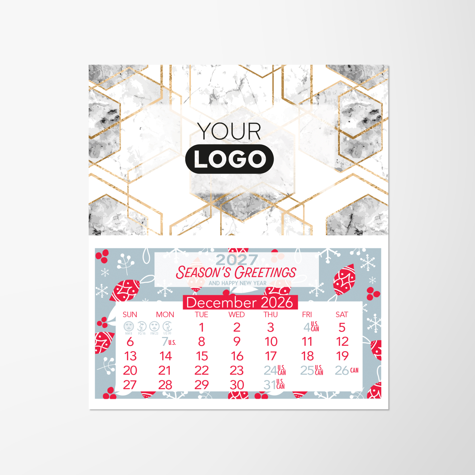 Custom Design Wrap Monthly Magnetic Calendar | Pens.com CA