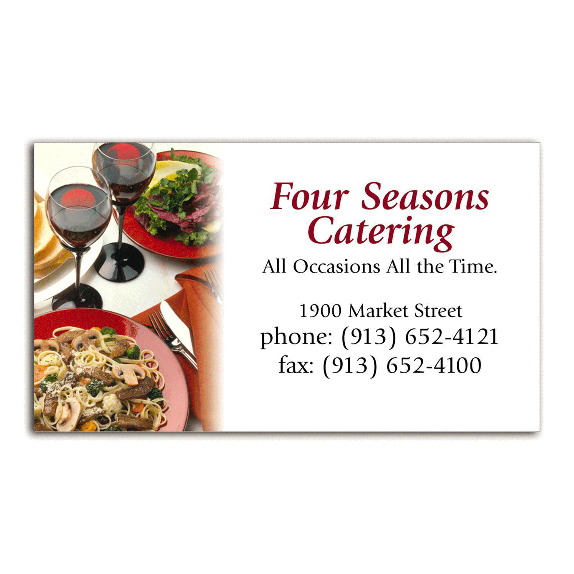 Custom Full Color Business Card Magnet with Restaurant Design | Pens.com