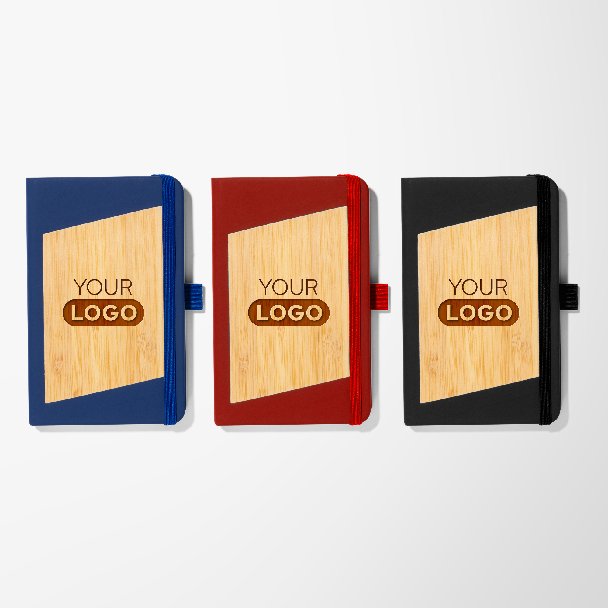 Promotional Engraved A6 Bamboo Neve Notebook with Logo | Pens.com