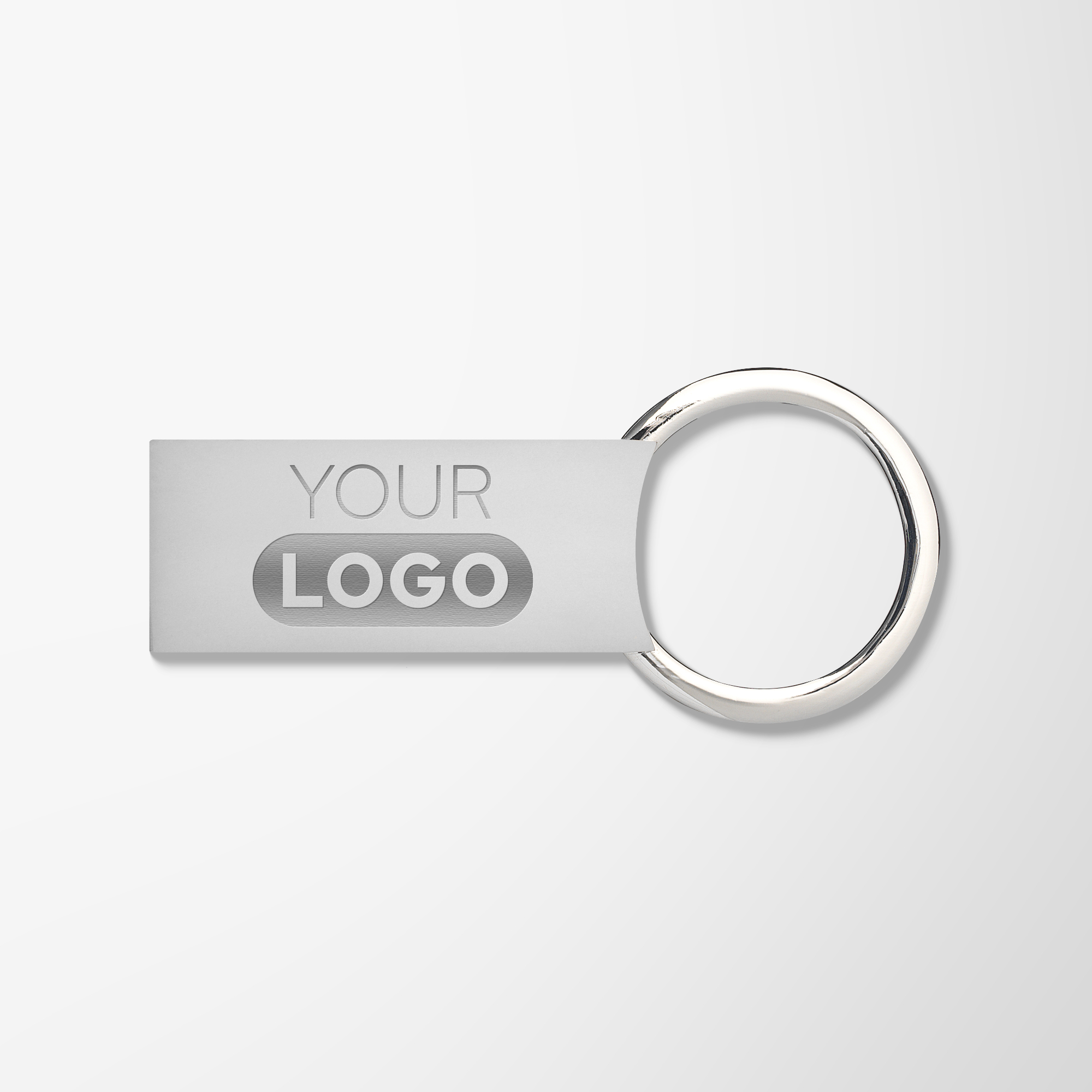 Promotional Omar rectangular keychain with Logo | Pens.com