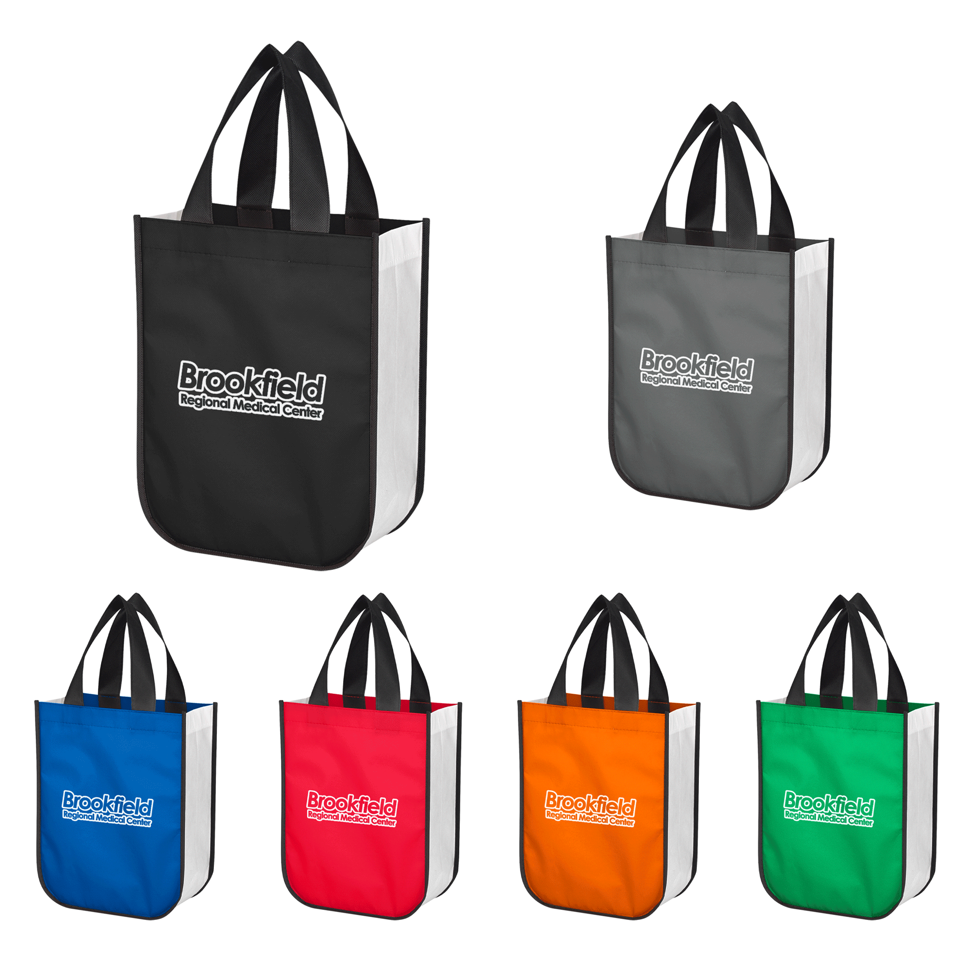 Custom Small Recycled Polyester Shopper Tote Bag | Pens.com