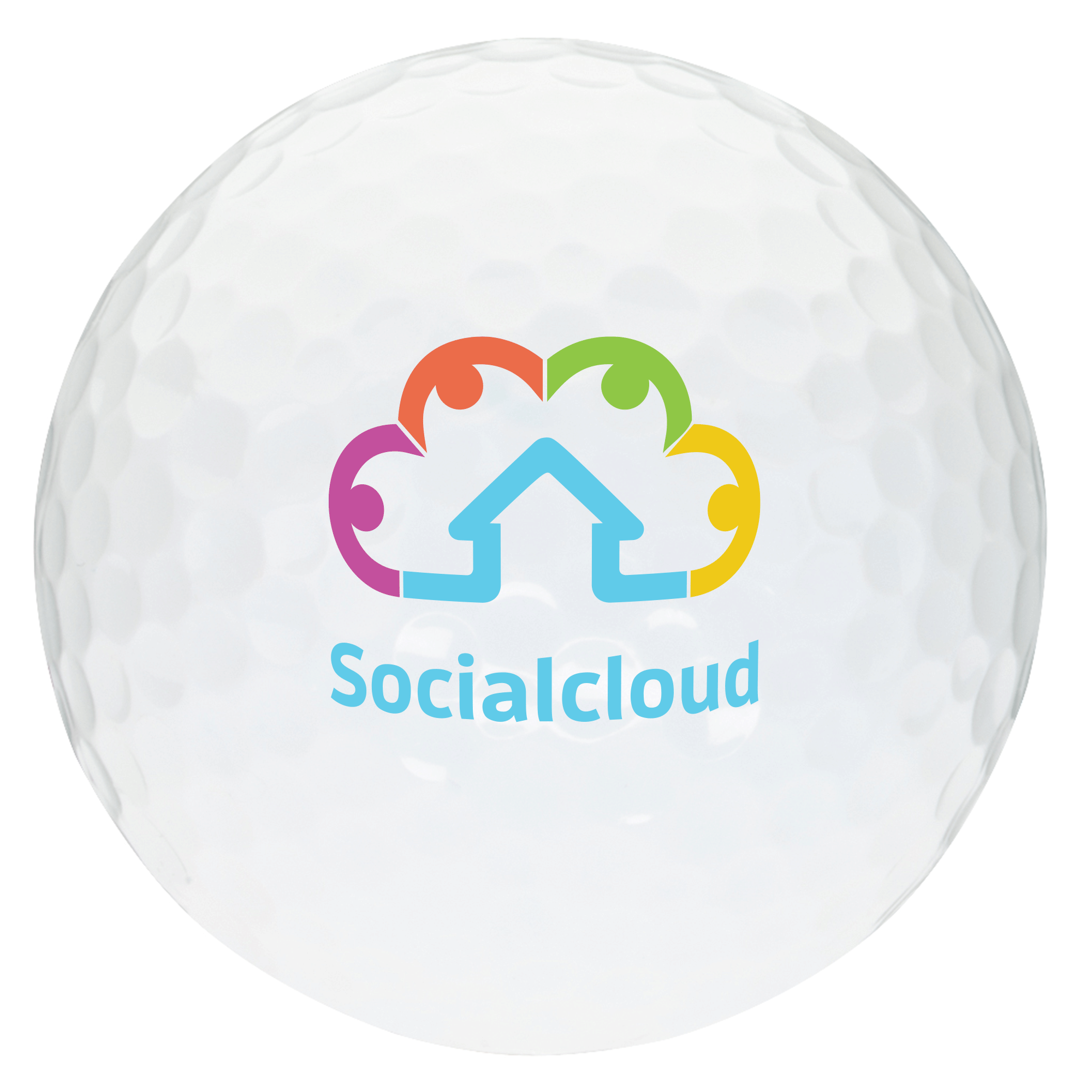 Custom Full Color 12-Pack White Golf Balls Std Serv | Pens.com