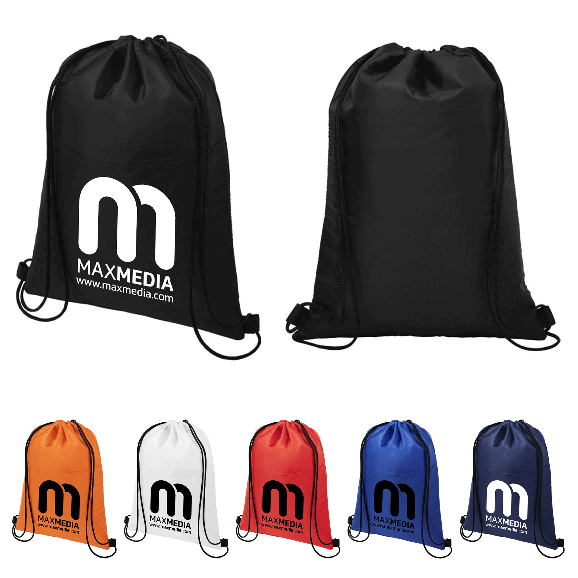 Promotional 12-Can Oriole Drawstring Cooler Bag with Logo | Pens.com