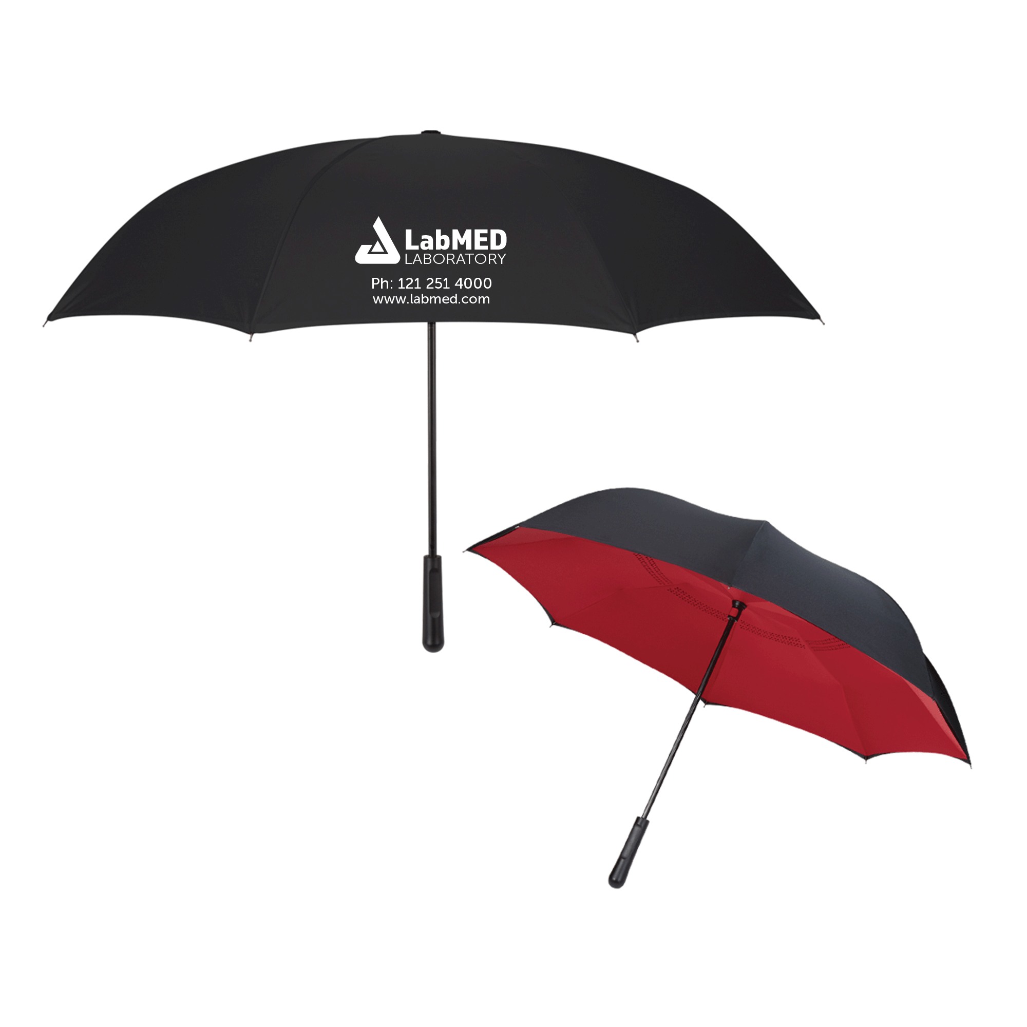 Custom 48'' Arc Two-Tone Inversion Umbrella | Pens.com