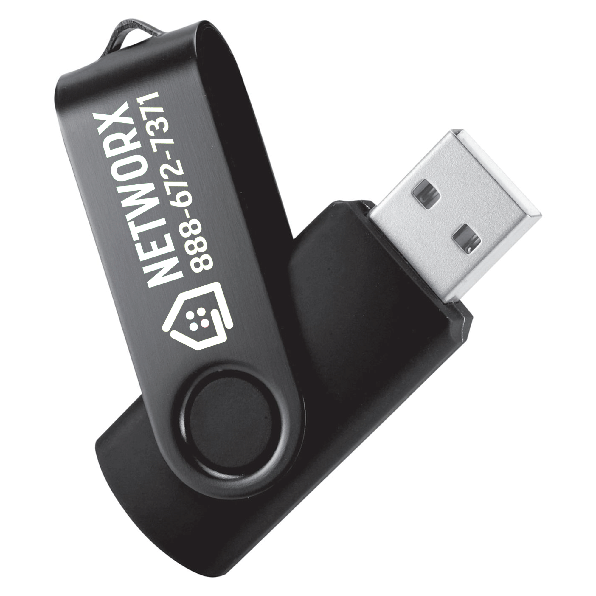 Custom Rotate 2Tone Flash Drive 4GB | Pens.com