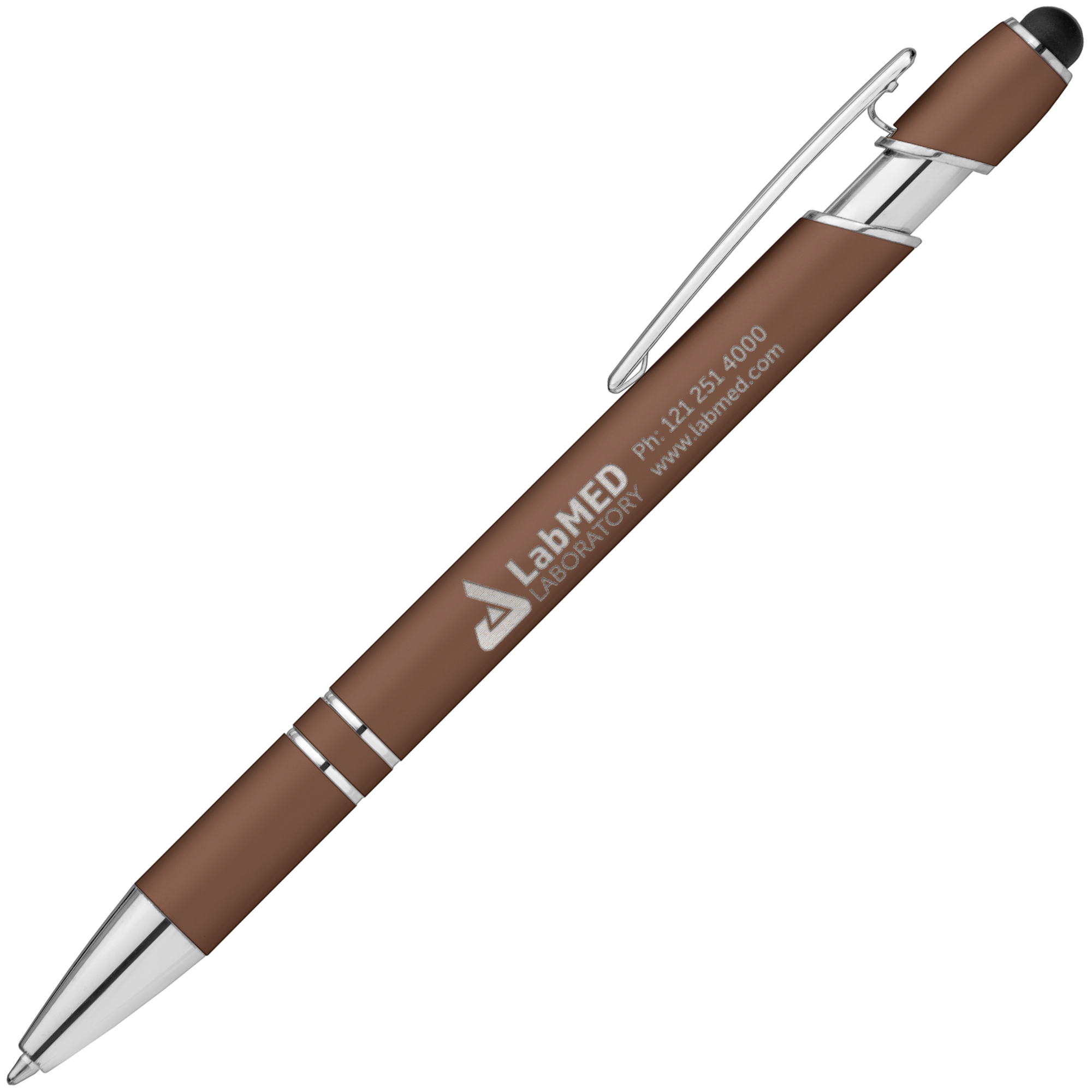Personalise Engraved Mineral Alpha Soft Touch Stylus Pen with Text ...
