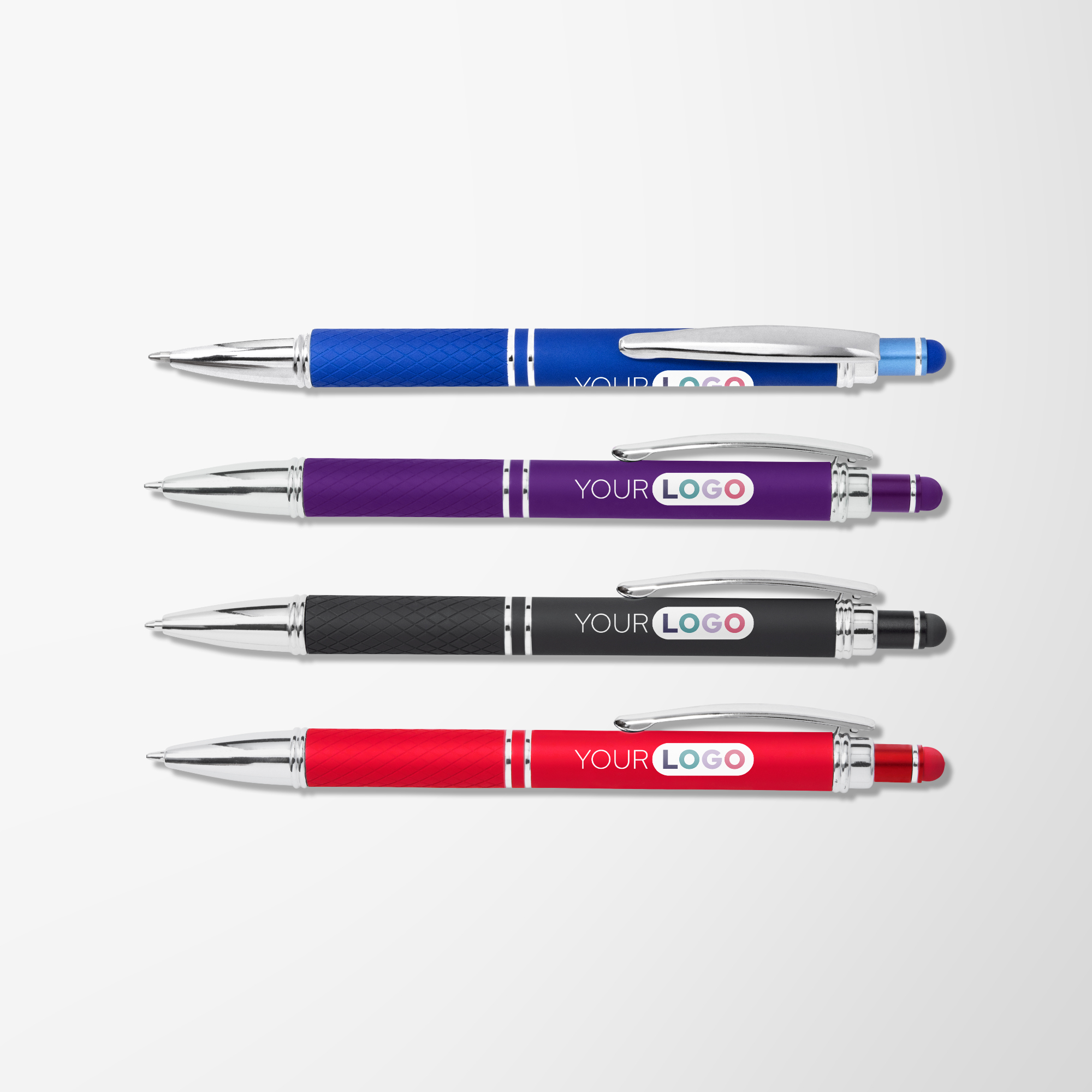 Custom Full Color Soft Touch Diamond Stylus Pen | Pens.com