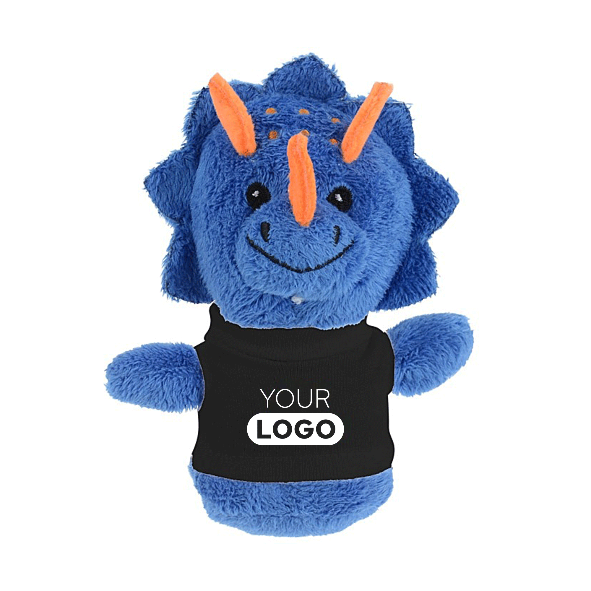 Custom Chelsea Teddy Bear™ 4" Shorties Plush Triceratops | Pens.com