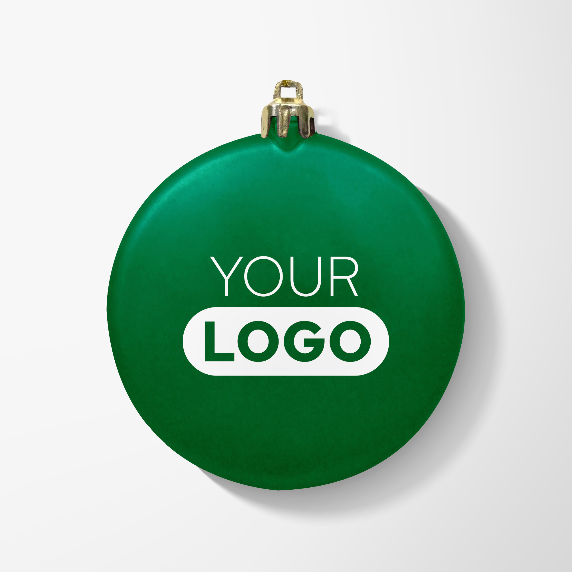 Custom 3'' Satin Finish Flat Shatterproof Ornament | Pens.com