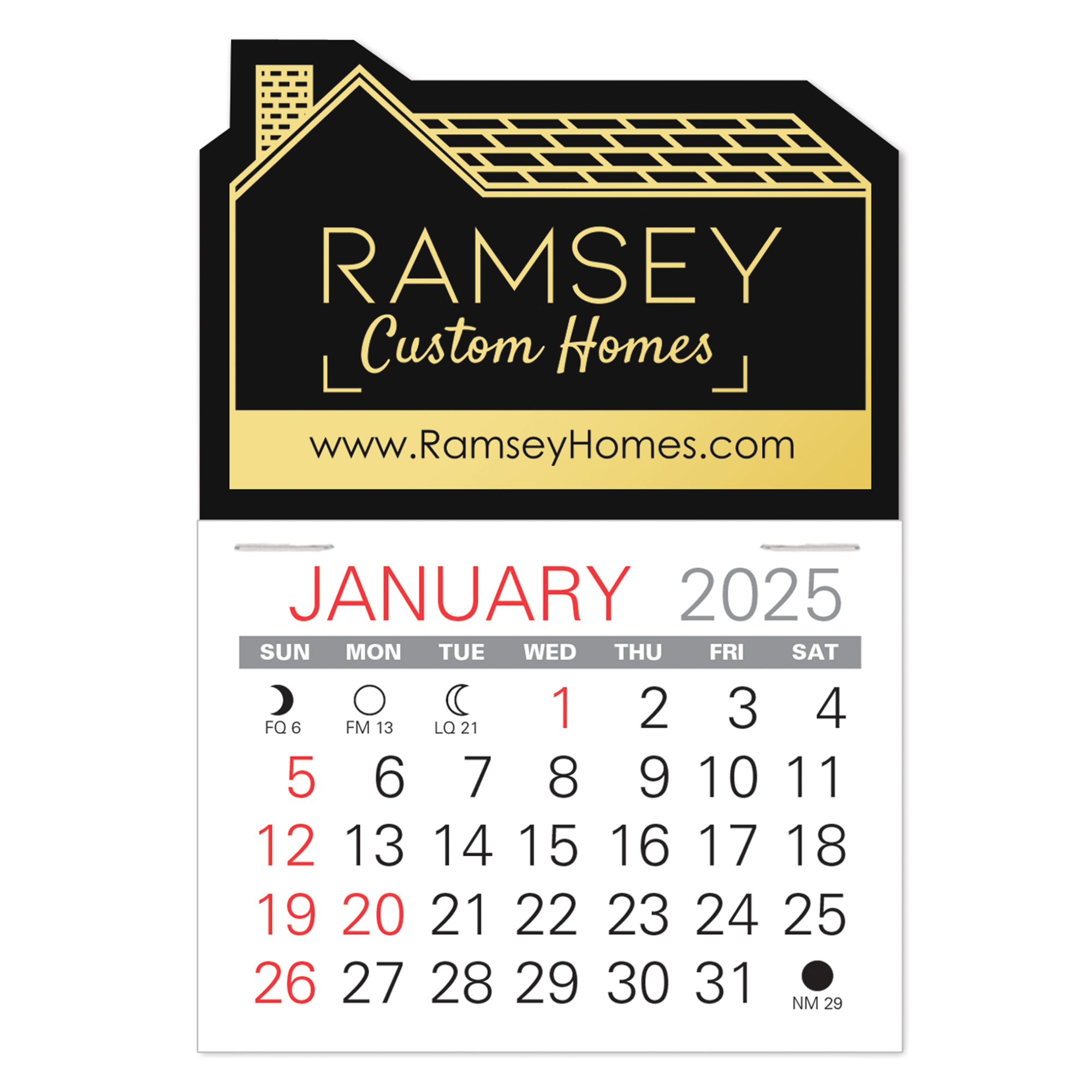 Custom Value Stick Calendar - House | Pens.com