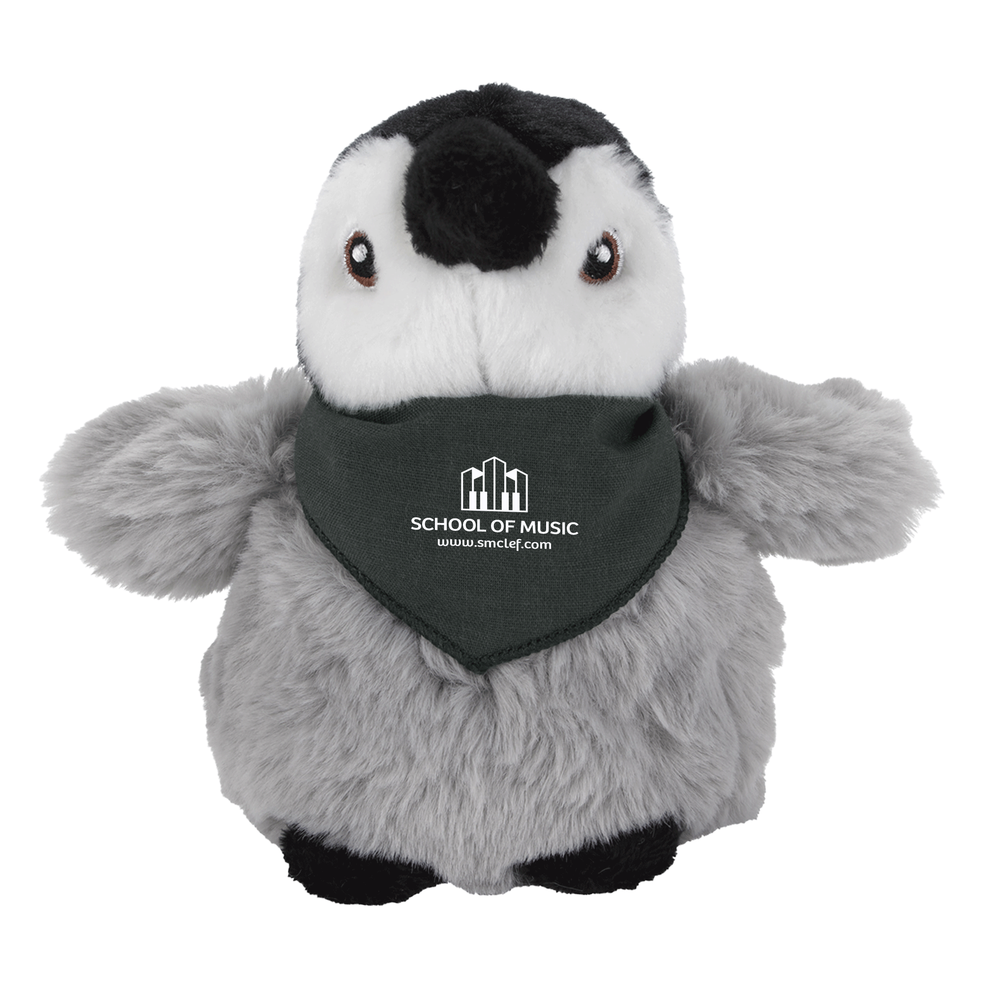 Custom Aurora® 5" Recycled Mini Plush Penguin | Pens.com