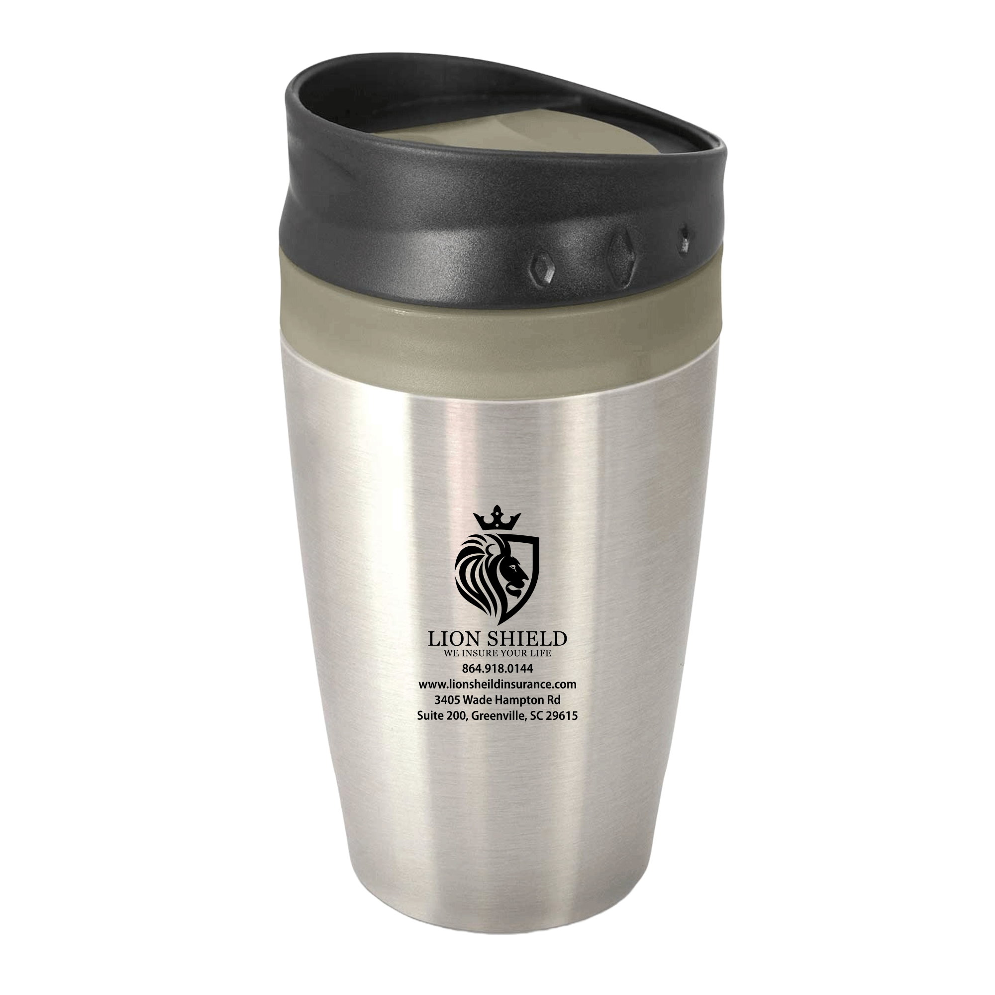 Personalise 400 ml Octane Double-Wall Coffee Cup with Text | Pens.com