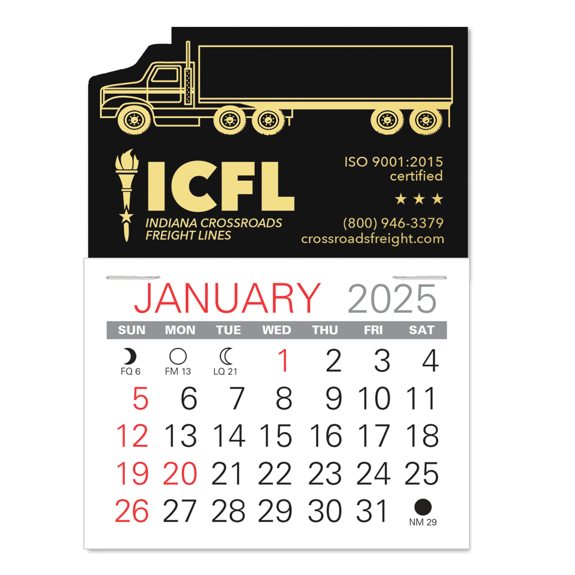 Custom Value Stick Calendar - Semi | Pens.com