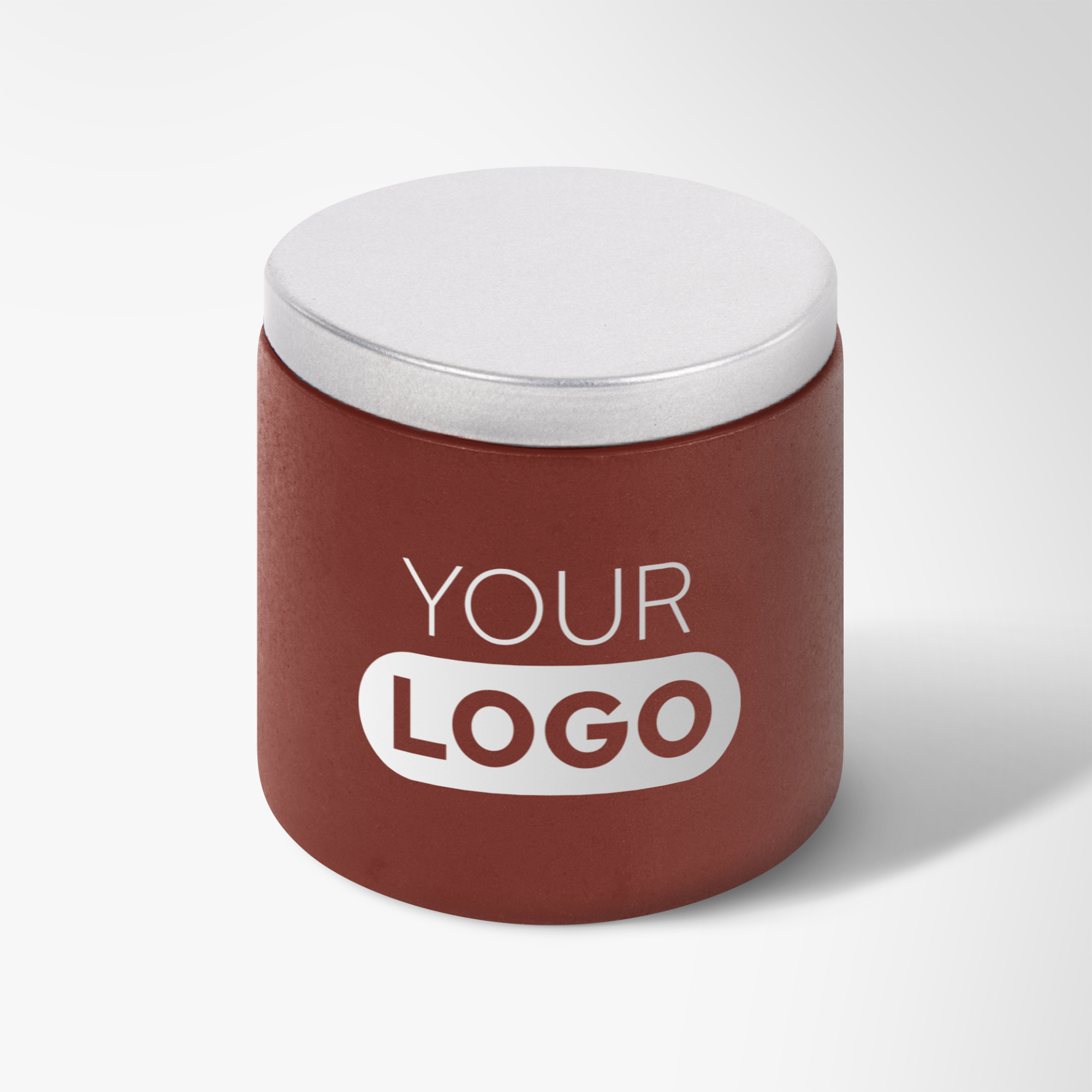 Custom Cali Clay Cement Vanilla Single Wick Candle | Pens.com
