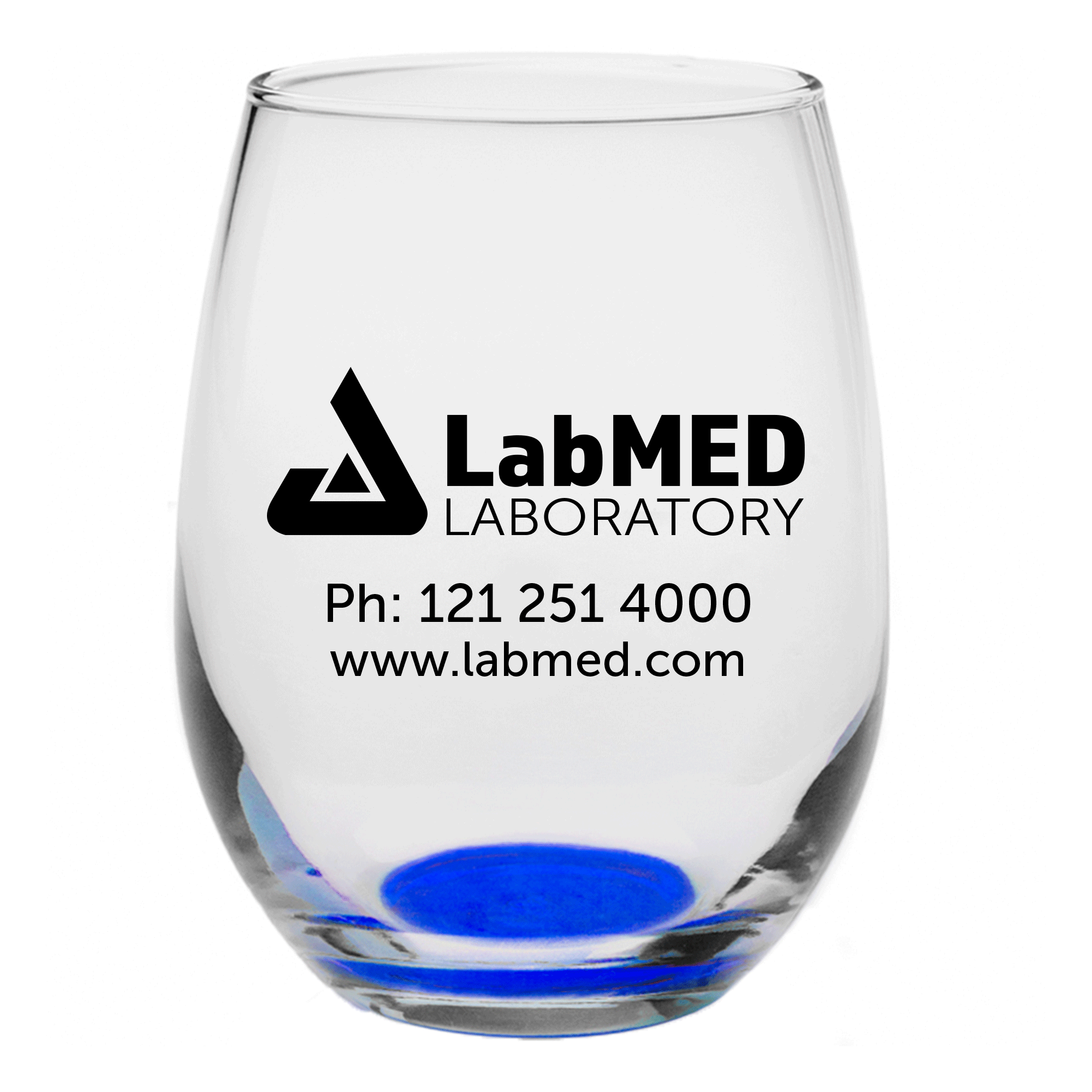 Custom Libbey® 9 oz. Two-Tone Eva Stemless Wine Glasses | Pens.com