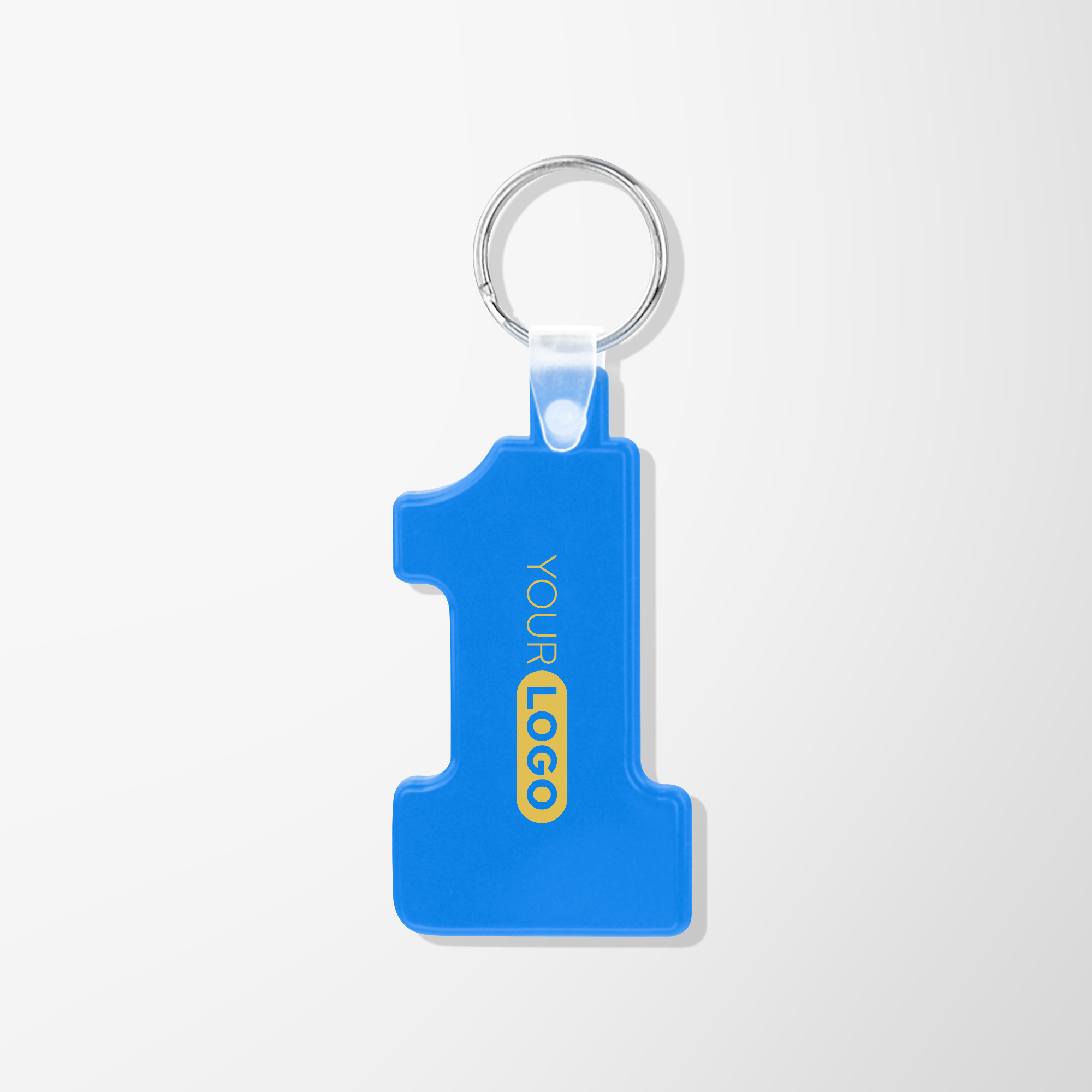 Custom Soft Keytags - Number One | Pens.com
