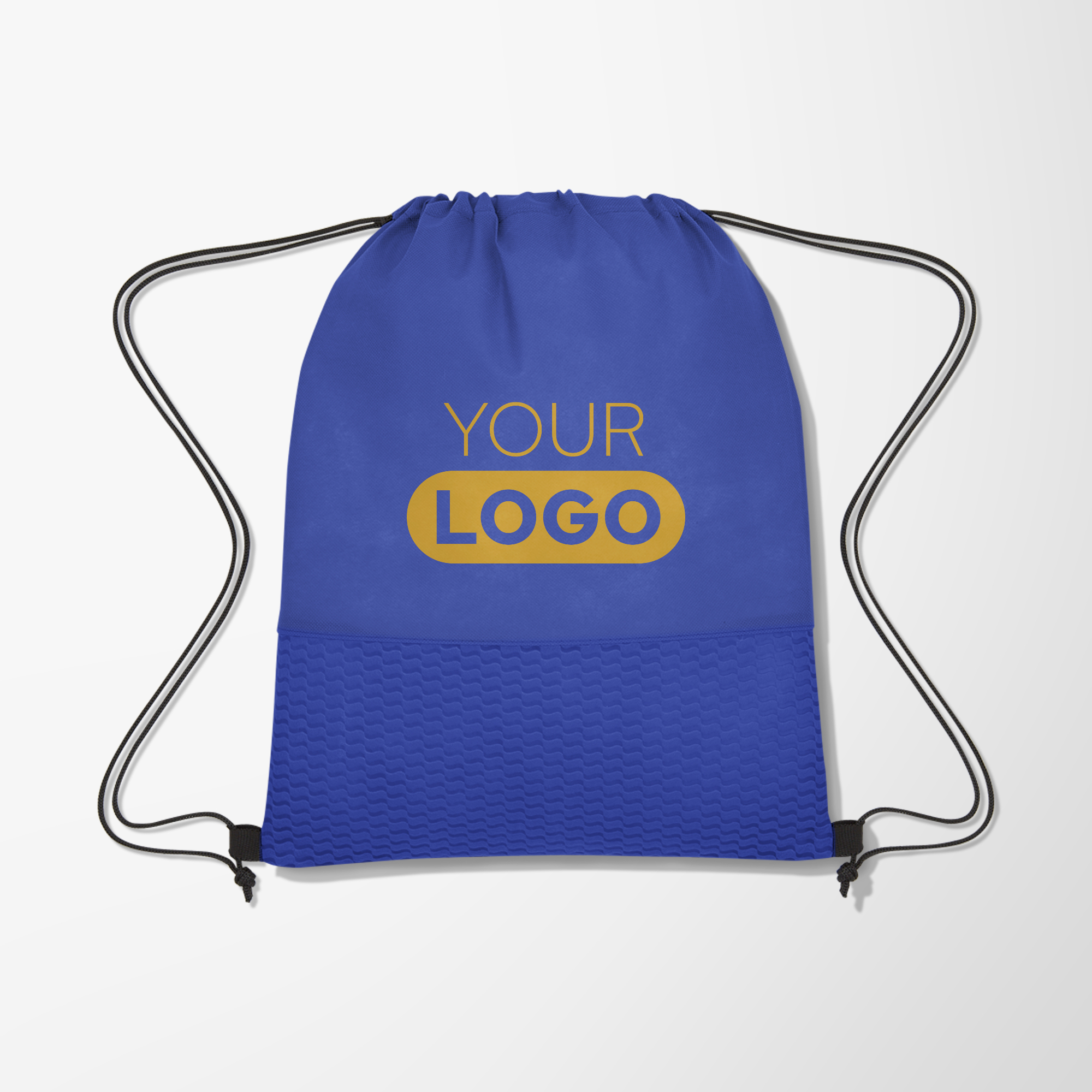 Custom Wave-Patterned Drawstring Bag | Pens.com