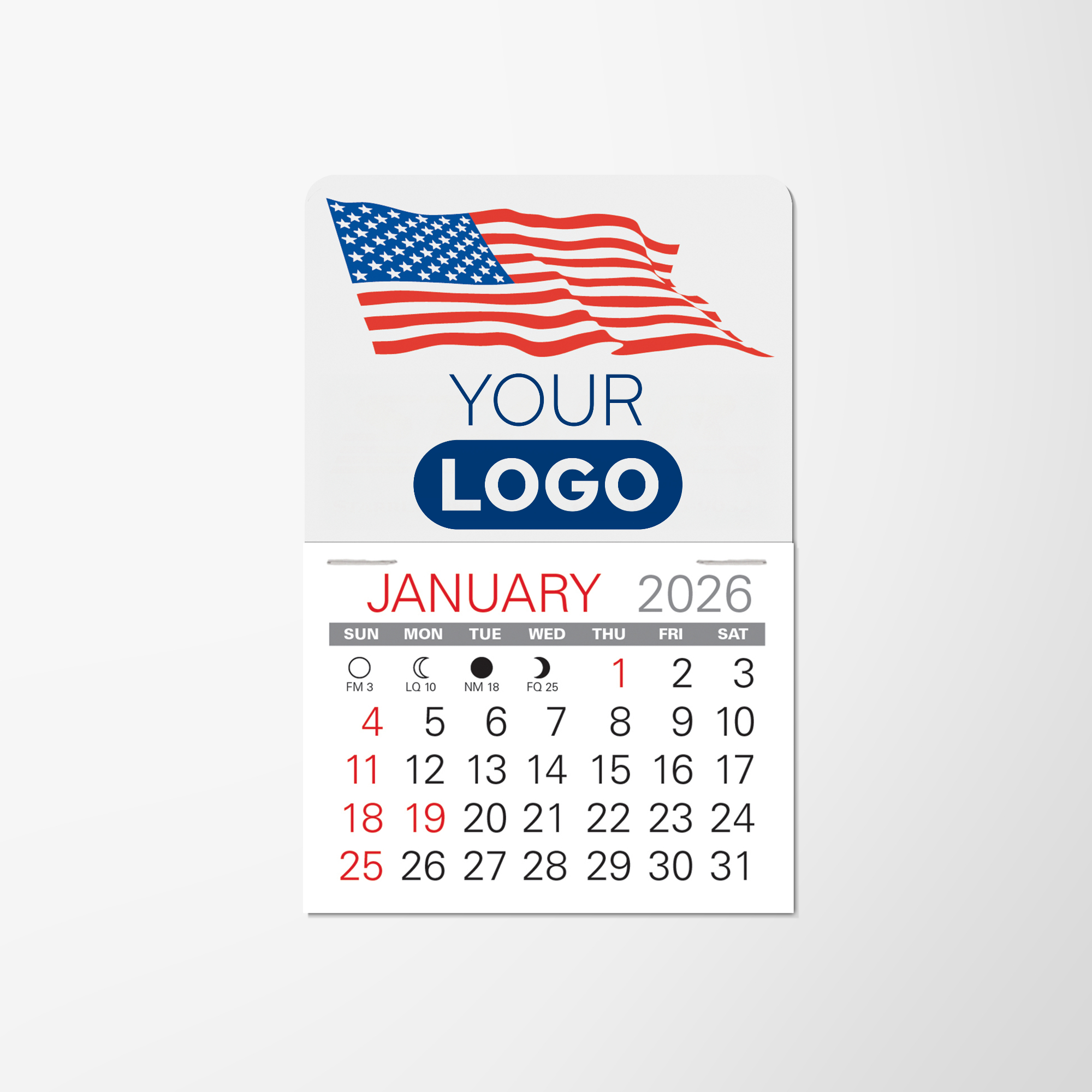 Custom Value Stick Calendar - Patriotic | Pens.com