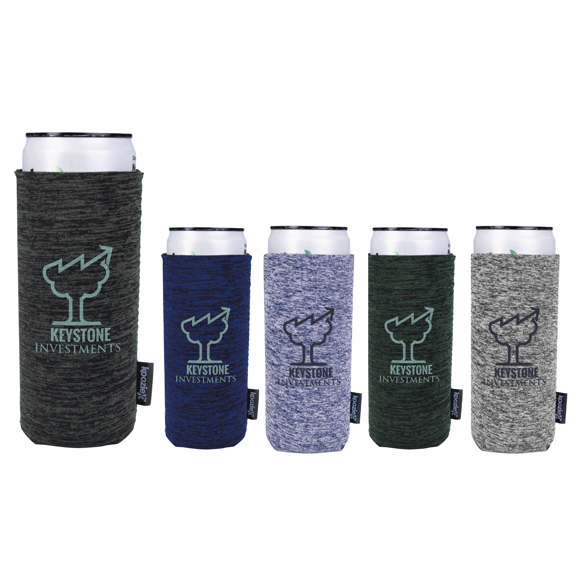Custom Koozie® Heather Collapsible Slim Can Cooler | Pens.com