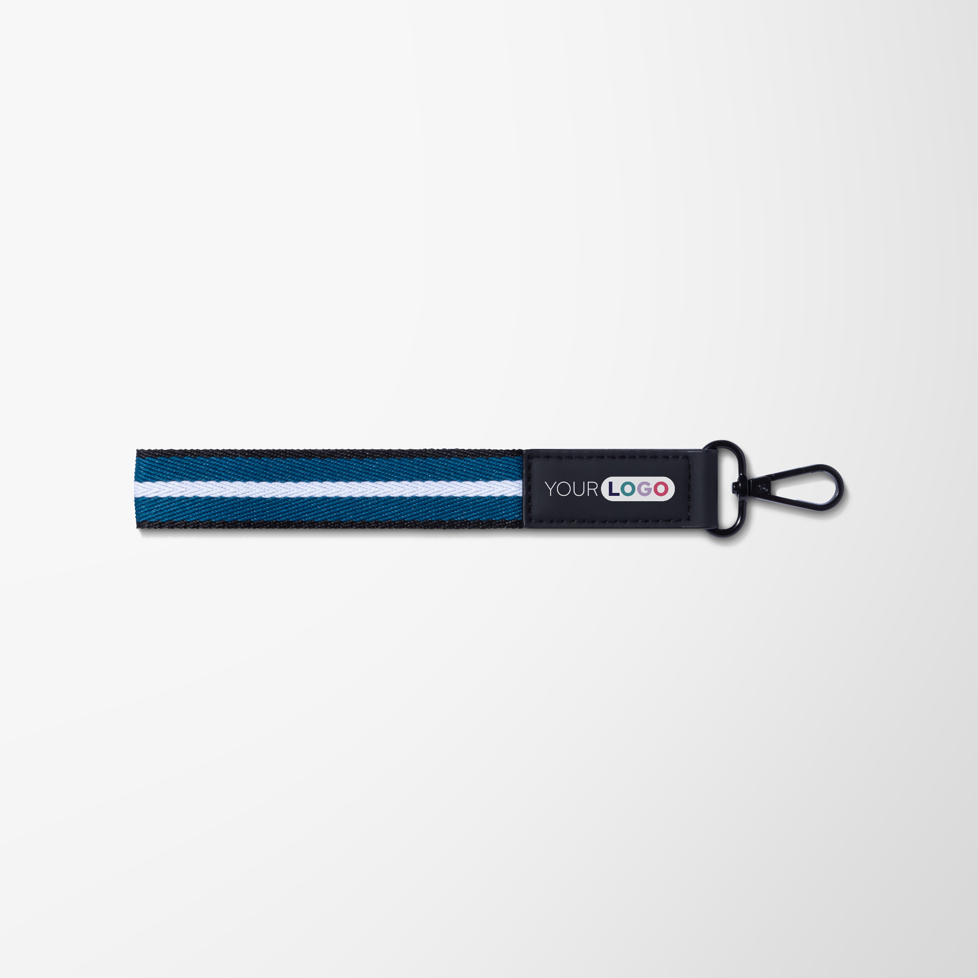 Custom Full Color 1" Recycled Newport Wristband with Swivel Clip | Pens.com
