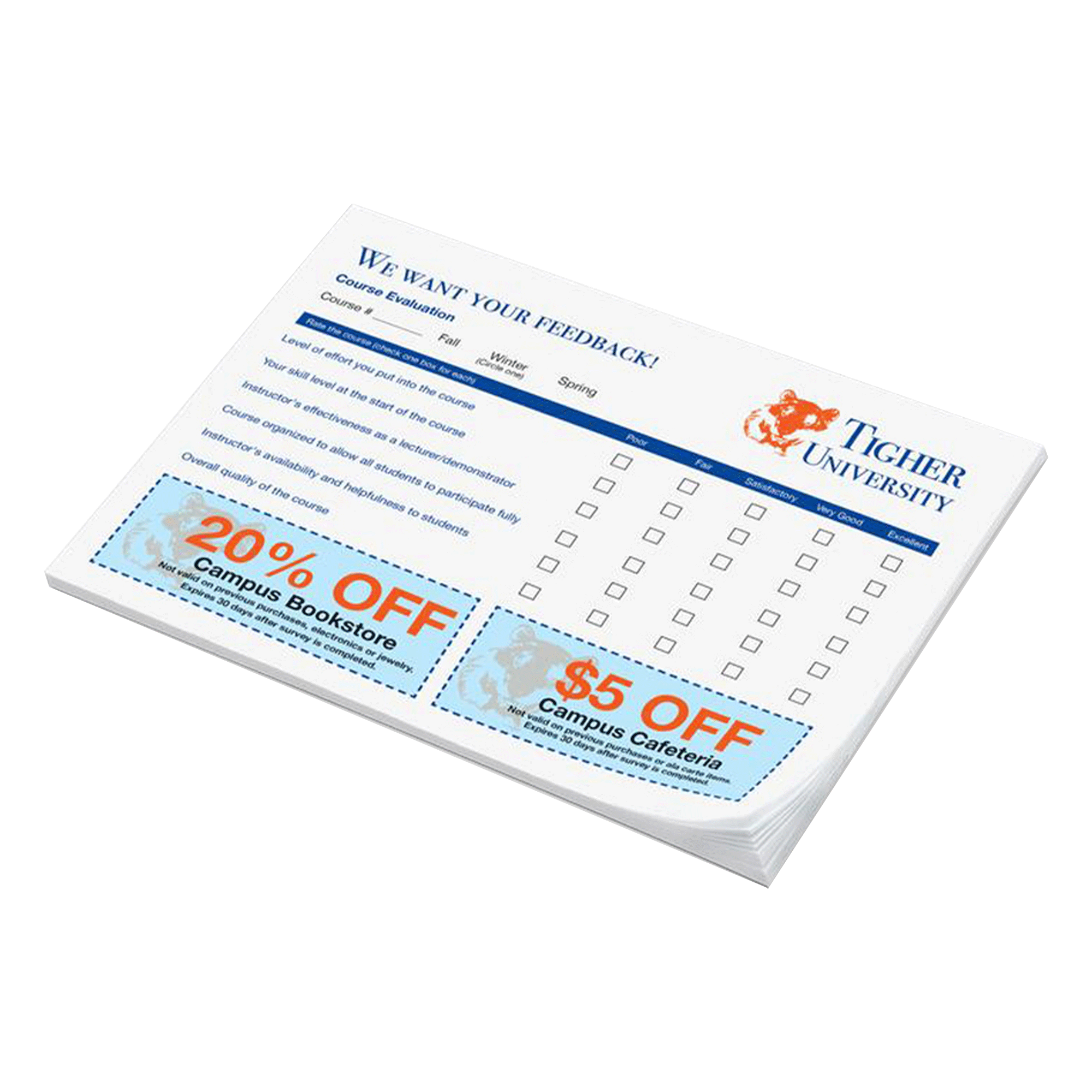 Custom Full Color 6''x8'' 25-Sheet Post-it® Notes | Pens.com