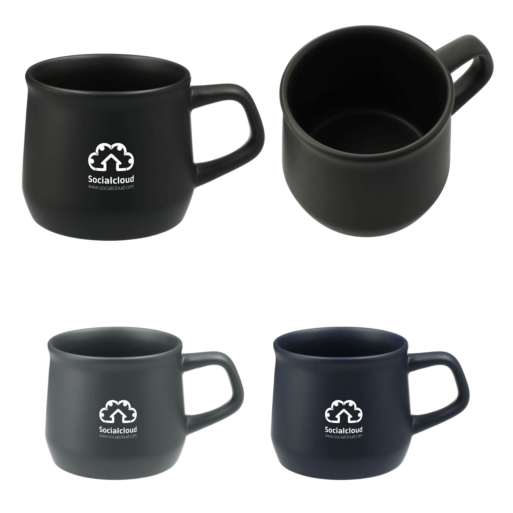 Custom 12 oz. Matte Angus Ceramic Mug | Pens.com