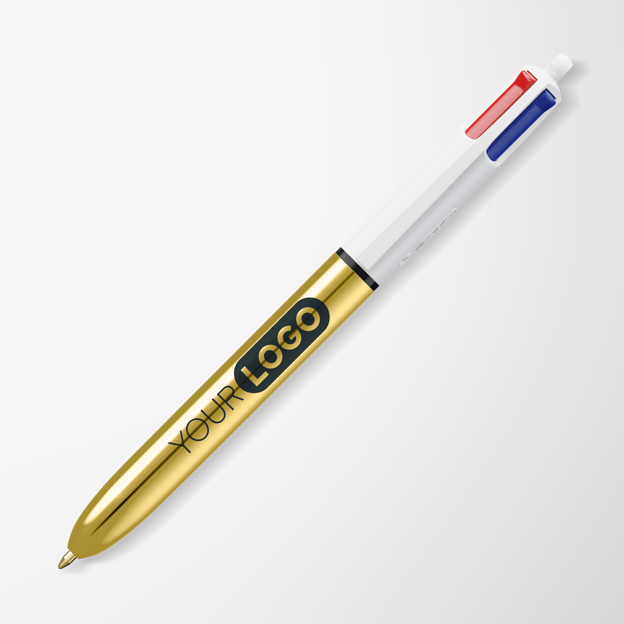 Promotional BIC® 4-Ink Shine Ballpen with Logo | Pens.com