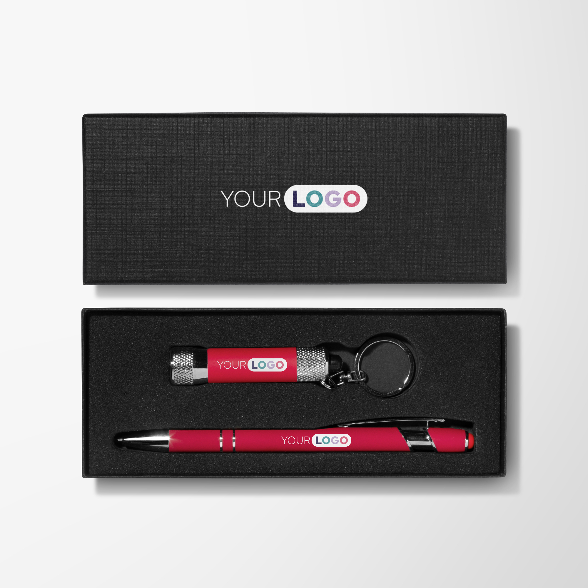 Custom Britebrand™ Valentina Alpha Soft Touch Pen Gift Set | Pens.com