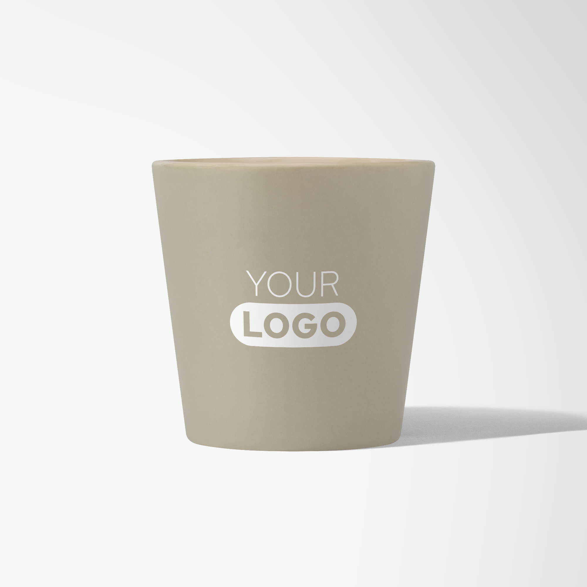 Promotional 190 ml Matt Quincy Ceramic Cup with Logo | Pens.com
