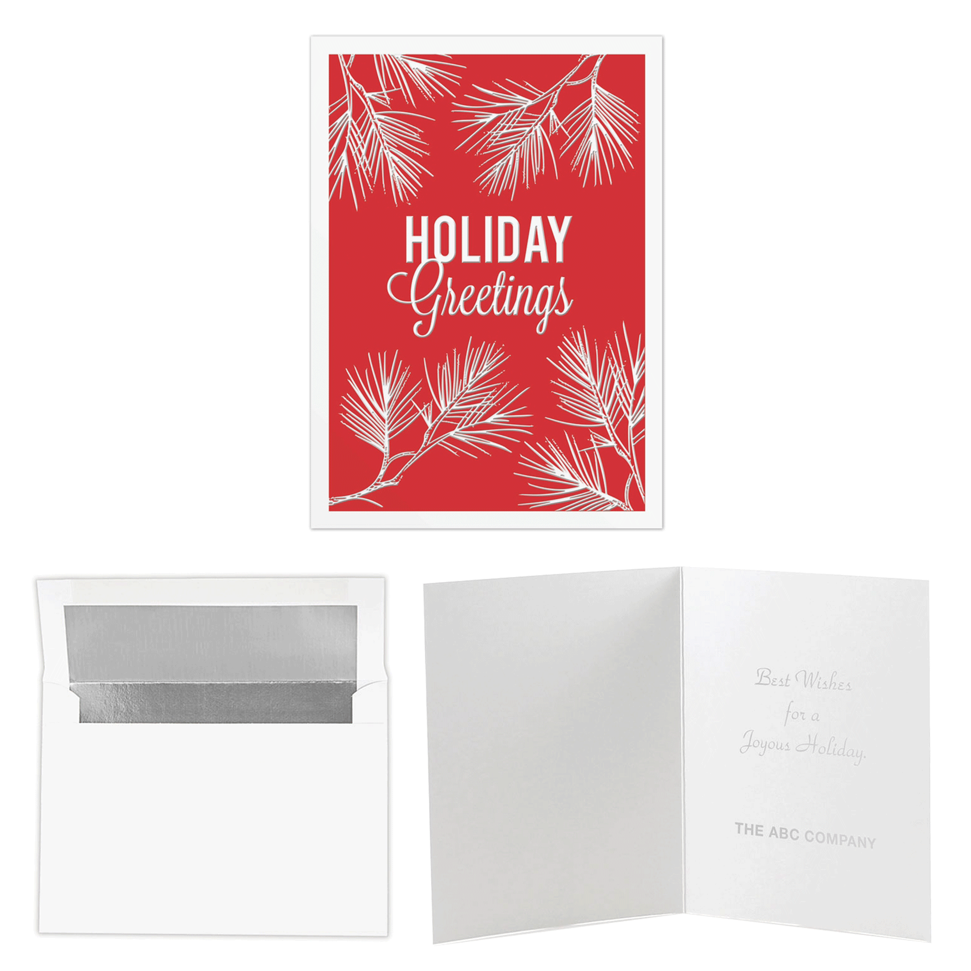 Custom 5''x7'' Pine Holiday Card | Pens.com