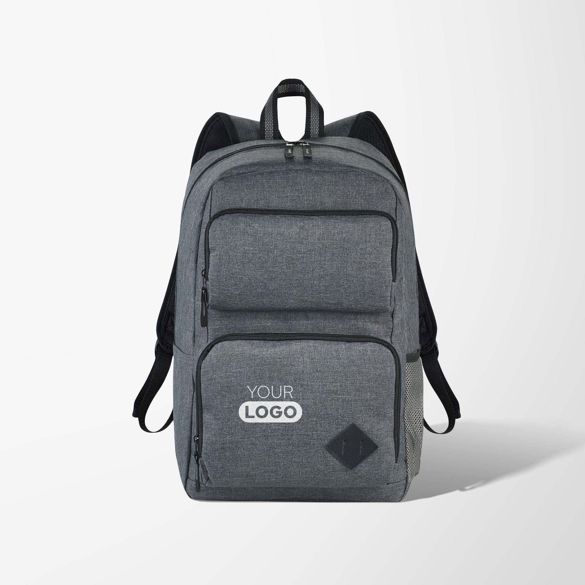 Promotional Graphite Deluxe 15.6" Laptop Backpack with Logo | Pens.com