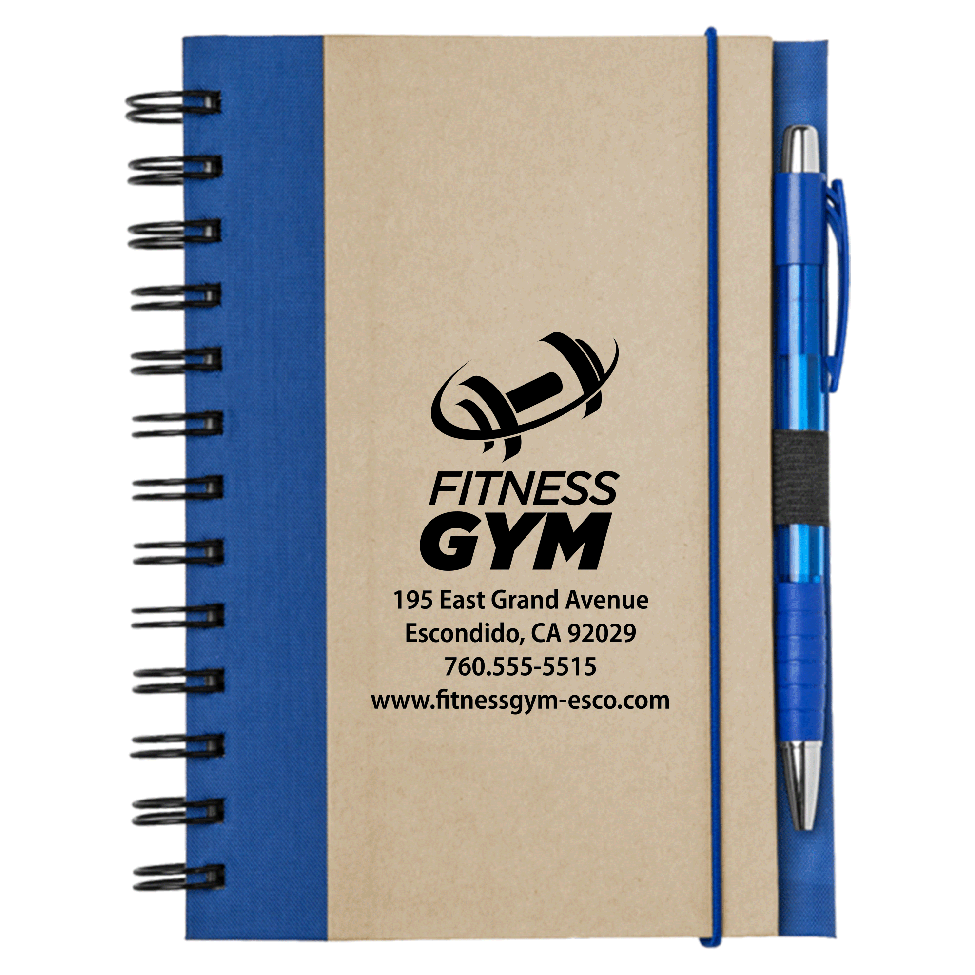 Custom Recycled Color Spine Spiral Notebook Set | Pens.com